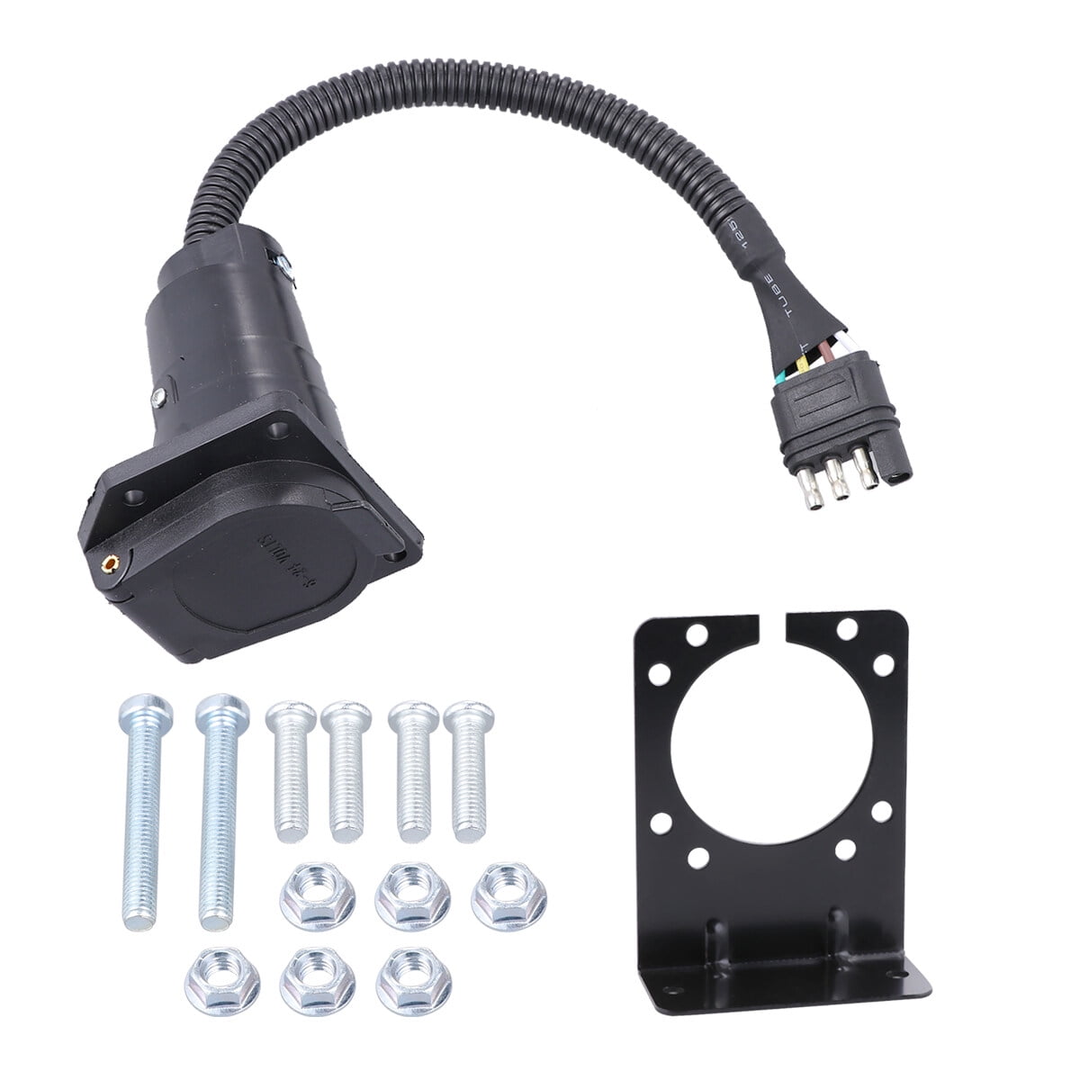 SWETRACE Trailer Connectors Trailer Plug Socket Connector with Bracket ...