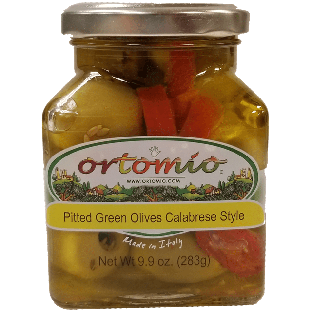 Ortomio Pitted Green Olives Calabrese Style - Walmart.com