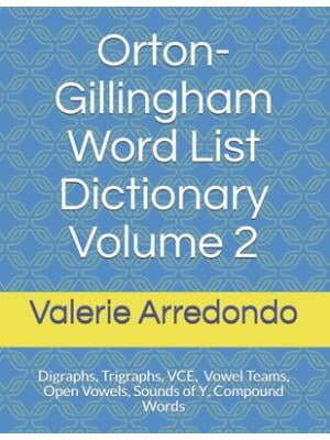 Orton-Gillingham Word List Dictionary Volume 2 - Walmart.com