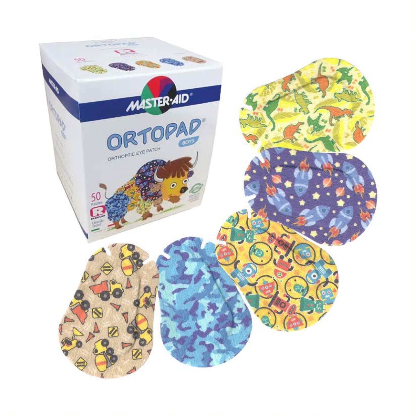 Ortopad Bamboo Eye Patches for Girls, 50/Box (Junior Size) Ghosts (Glow ...