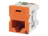 Ortronics Clarity TracJack Cat6 Jack, Dark Orange OR-TJ600-43 - Walmart.com