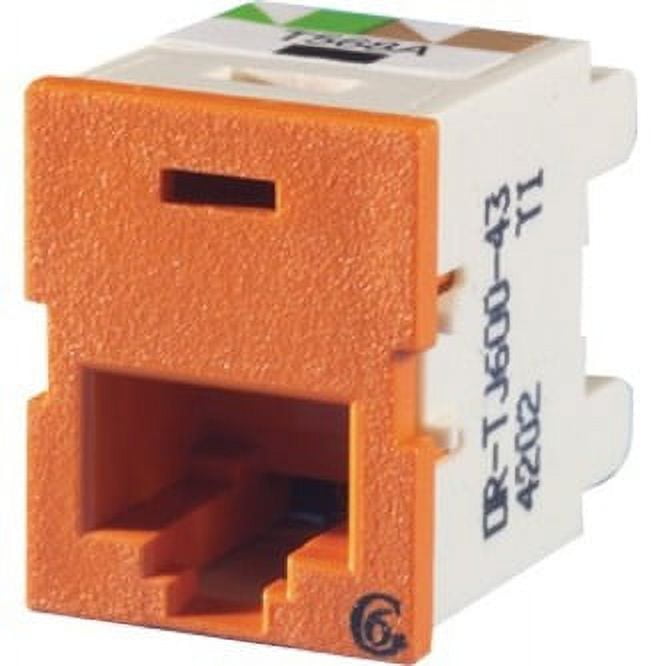 Ortronics Clarity TracJack Cat6 Jack, Dark Orange OR-TJ600-43 - Walmart.com