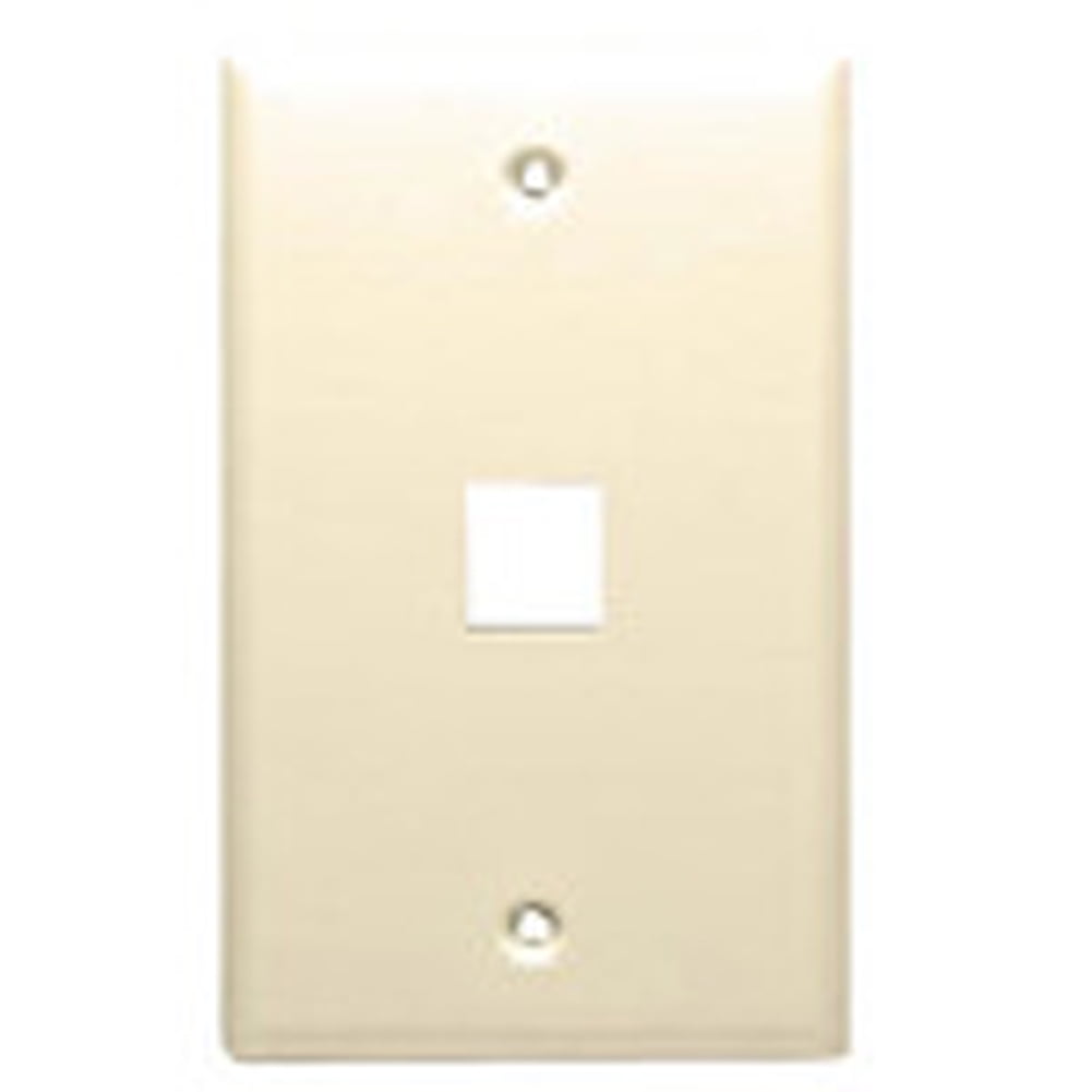 Elec Ivory 1-Port Single Gang Faceplate - Walmart.com