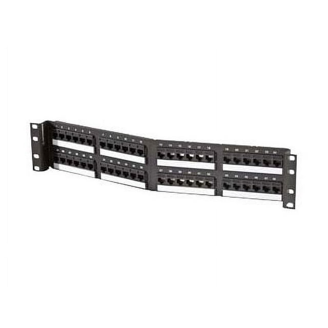 Ortronics OR-SPA6U 48-Port Tech Choice Angled Patch Panel For Rack ...