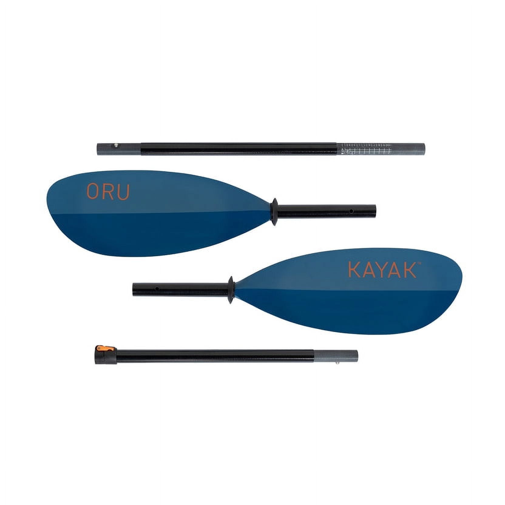 Oru Kayak Fiberglass Paddle, Lightweight Adjustable Shaft, Asymmetrical ...