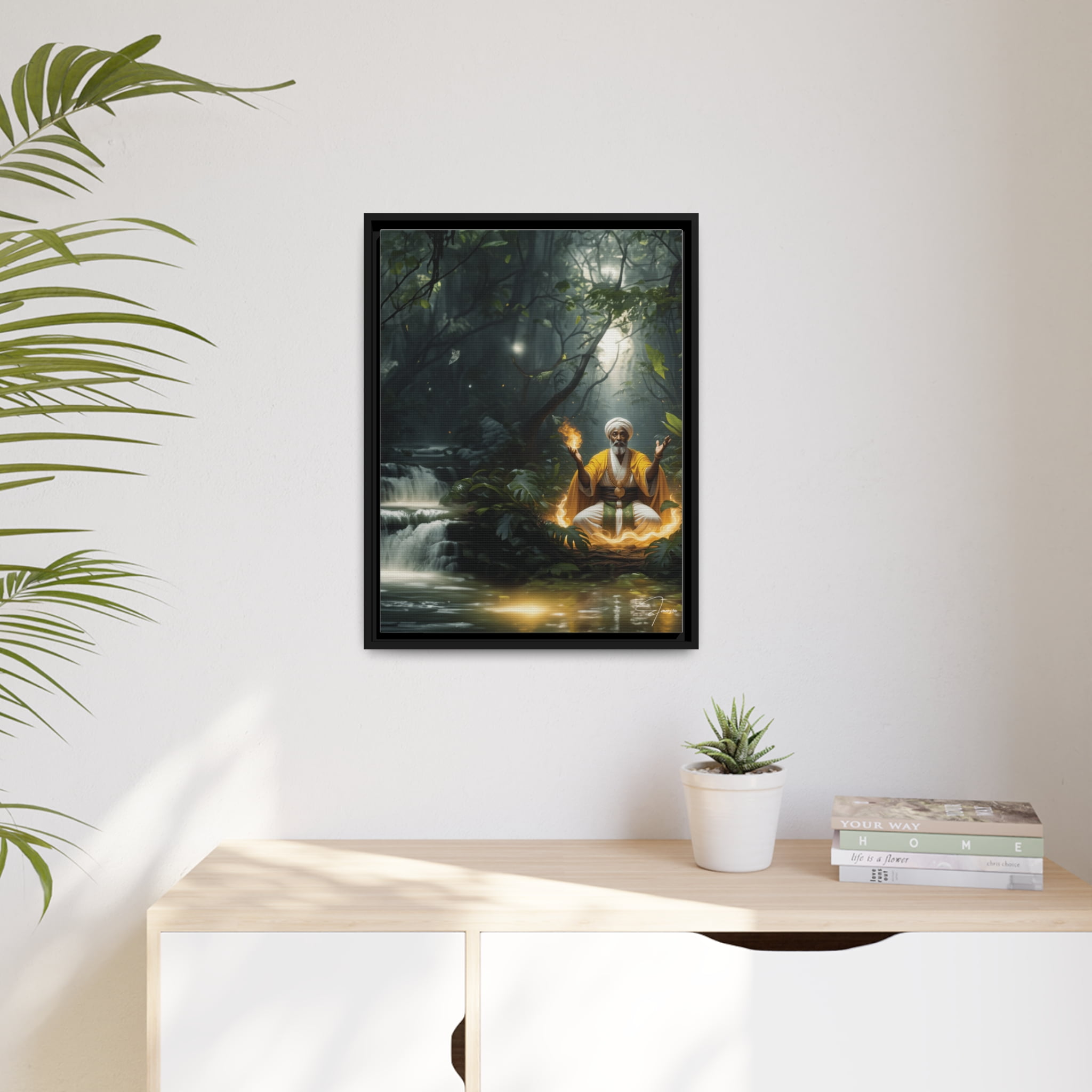 Orula Art on Canvas Orisha God Painting Orula Cuadro Yoruba Santeria ...