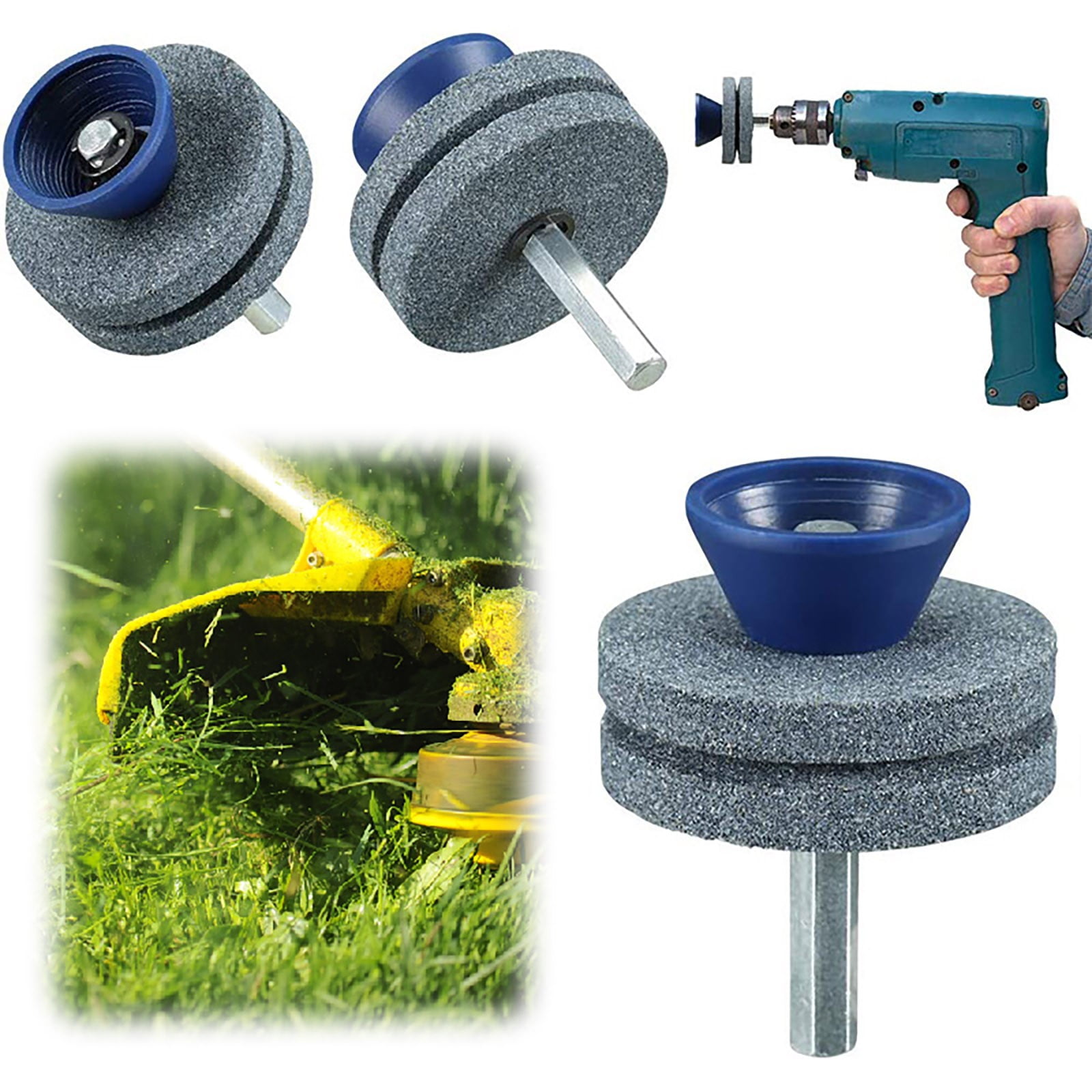 Orundum Universal Mower Sharpener Kit Drill Attachment Sharpening Tool ...