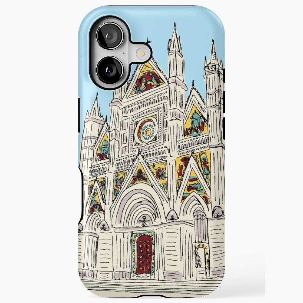 Orvieto Cathedral Italy Historic Landmark Art iPhone Case 17 11 12 13 ...