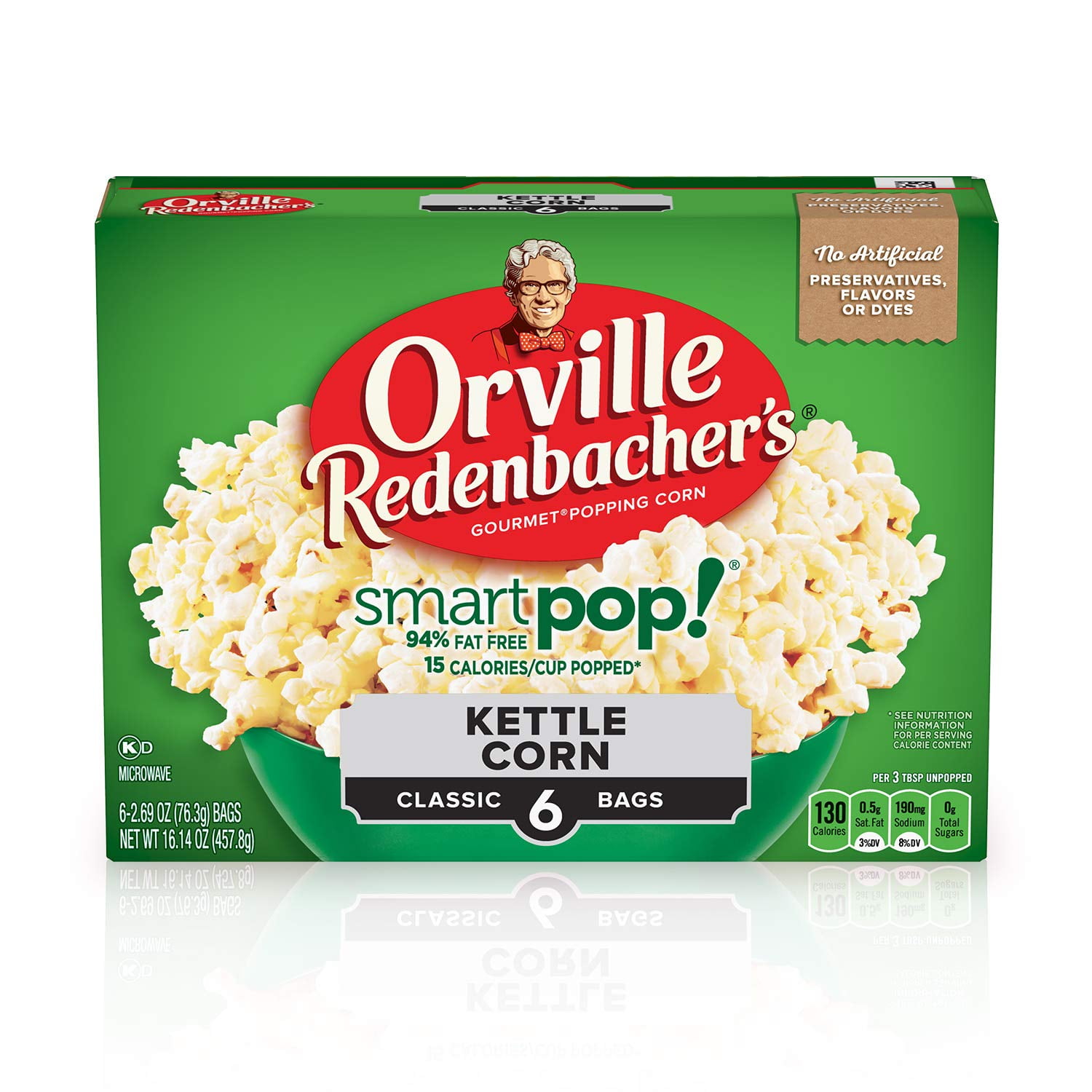 Orville Redenbacher,S Smartpop! Kettle Korn Popcorn, Classic Bag, Pack ...