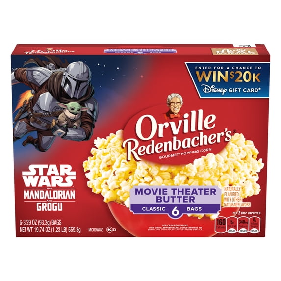 Orville Redenbacher‚Äôs Microwave Popcorn, Movie Theater Butter 6-ct ...