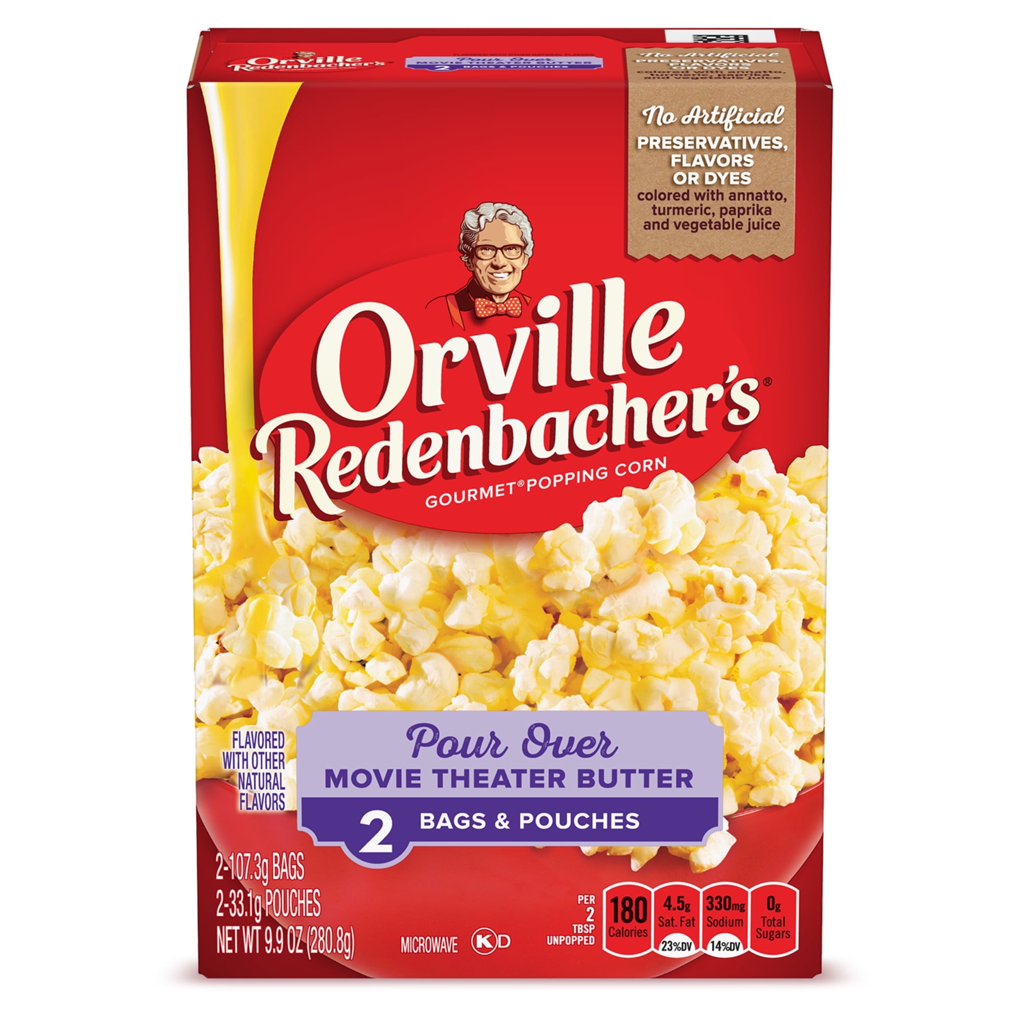 Orville Redenbacher’s Pour Over Movie Theater Butter Popcorn, Microwave ...