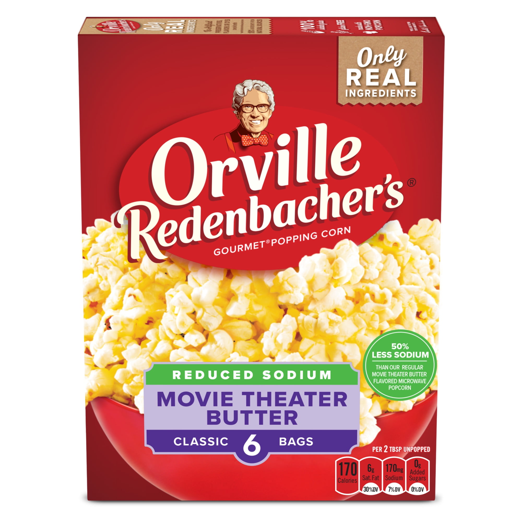 Orville Redenbacher's Reduced Sodium Movie Theater Butter Flavored ...