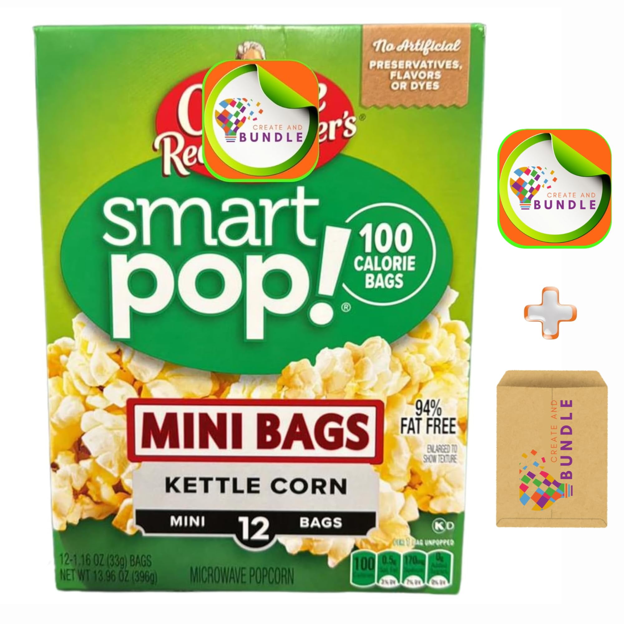 Orville Redenbacher's SmartPop! Kettle DMF15 Corn Microwave Popcorn ...