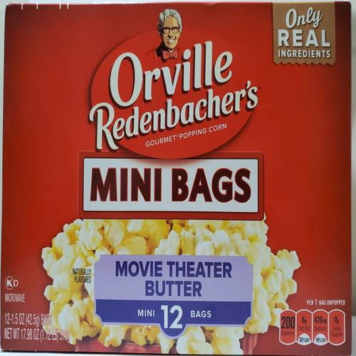 Orville Redenbachers Gourmet Popcorn Movie Theater Butter 12 Count ...