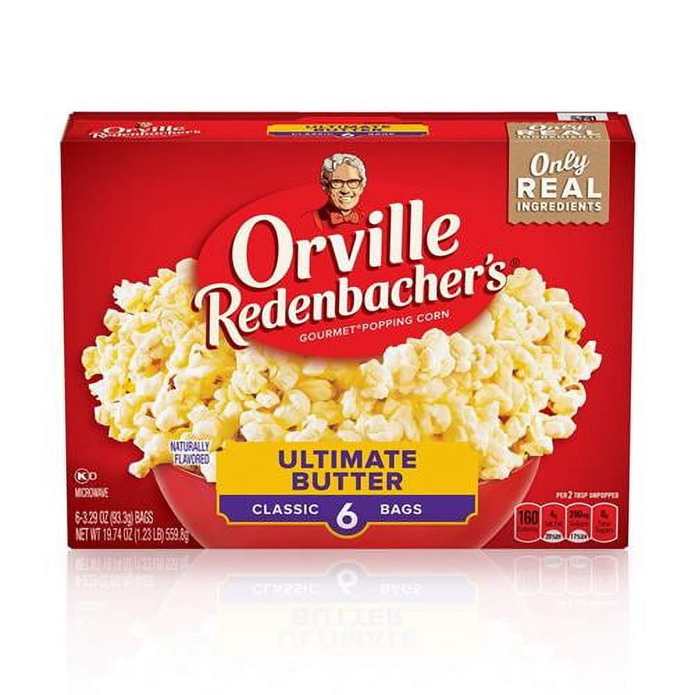 Orville Redenbachers Microwave Popcorn, Ultimate Butter Flavor, 3.29 Oz ...