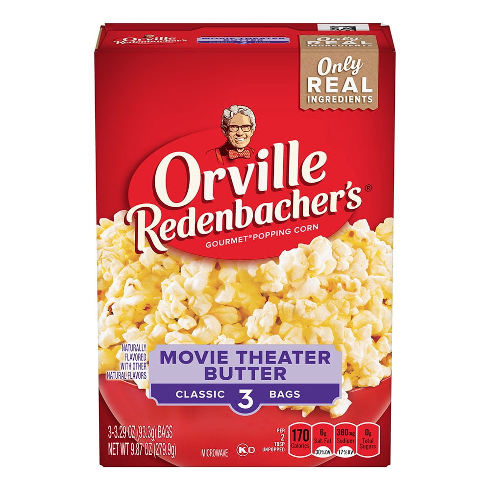 Orville Redenbachers Popcorn Movie Theater Butter, 3 Ea, 2 Pack ...