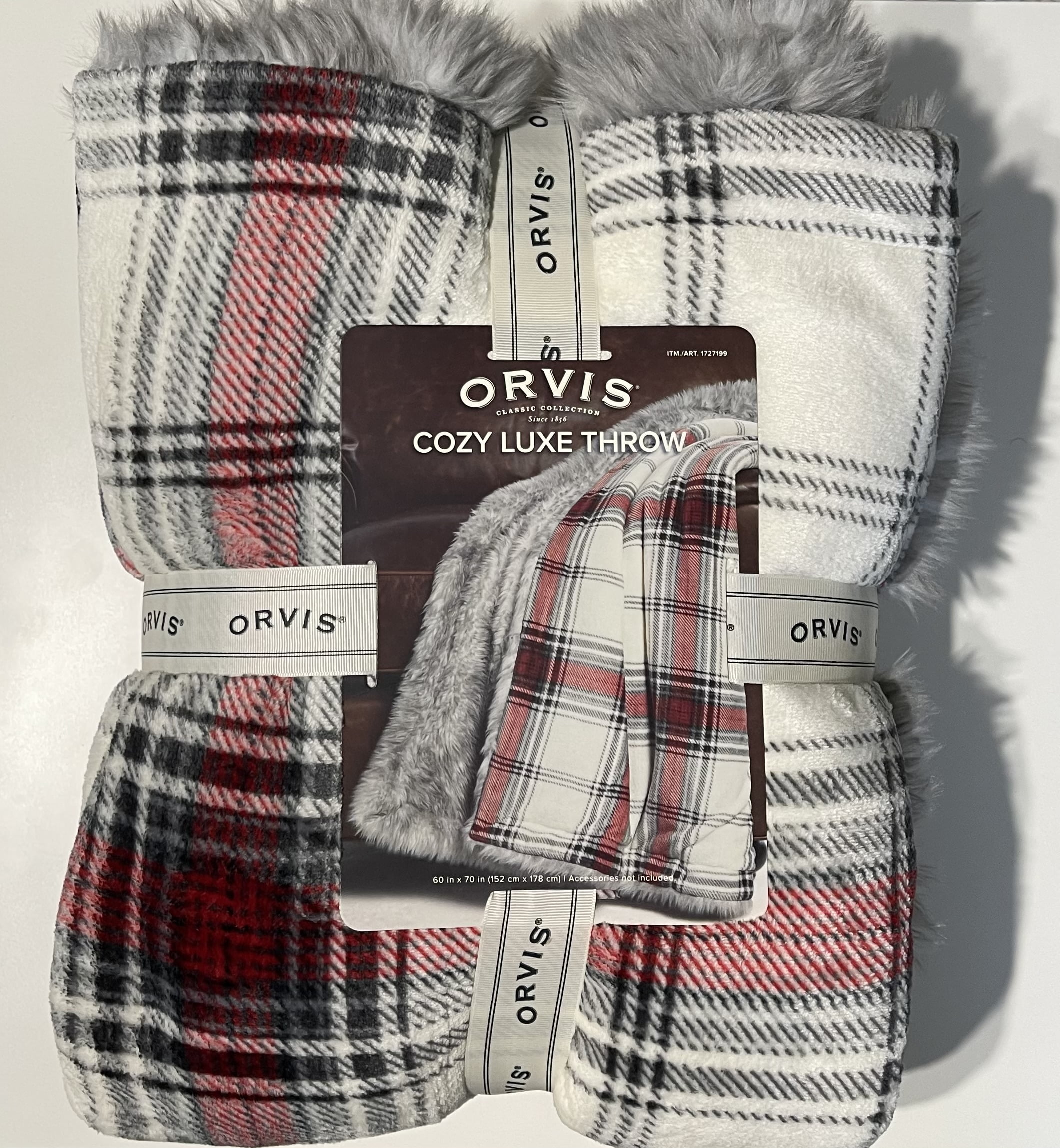 Orvis Cozy Luxe Throw 60 in X 70 in (Multi-Color) - Walmart.com