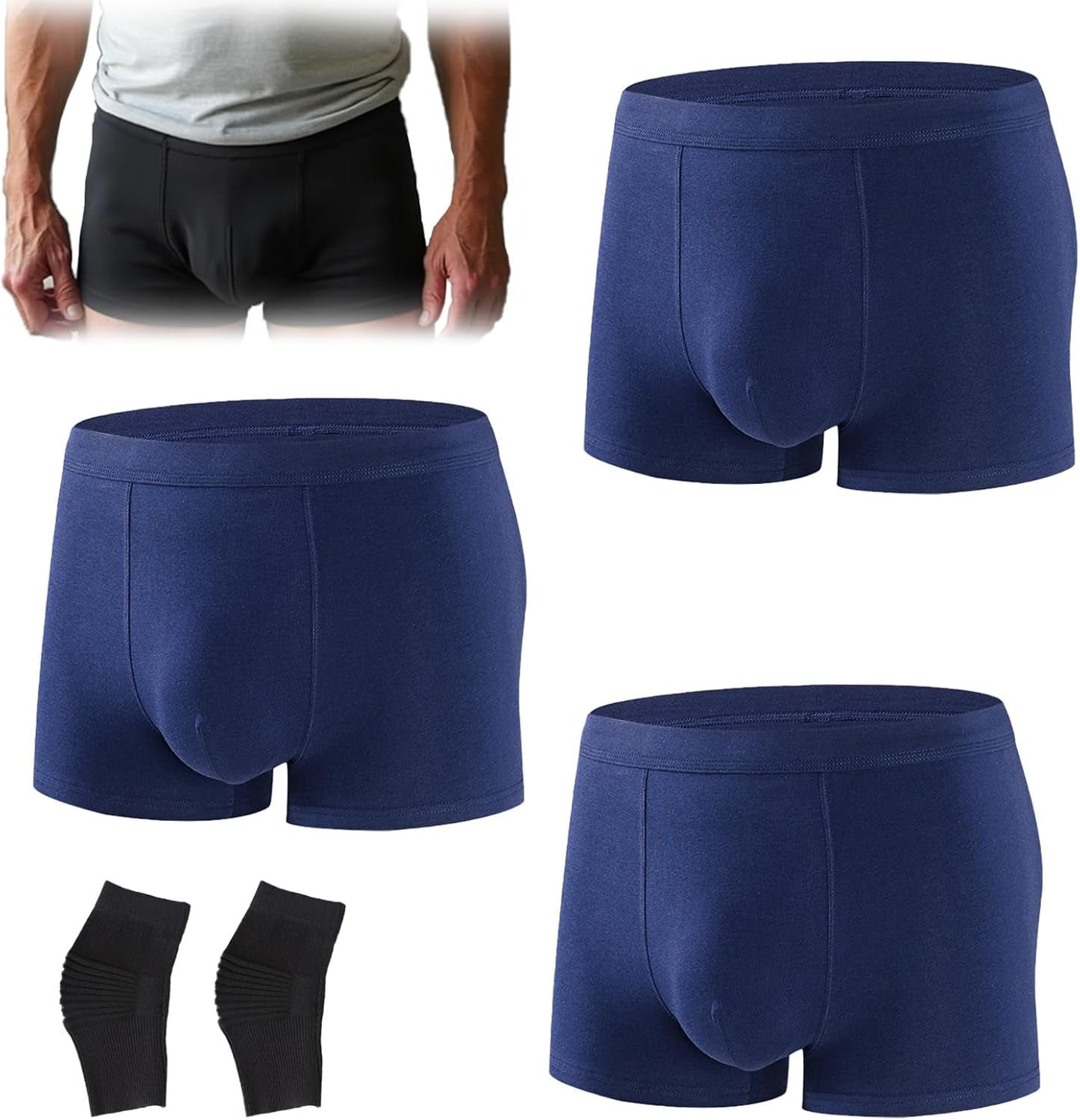 Orykas Mens Incontinence Boxer Briefs, Ultra-Absorbent Incontinence ...