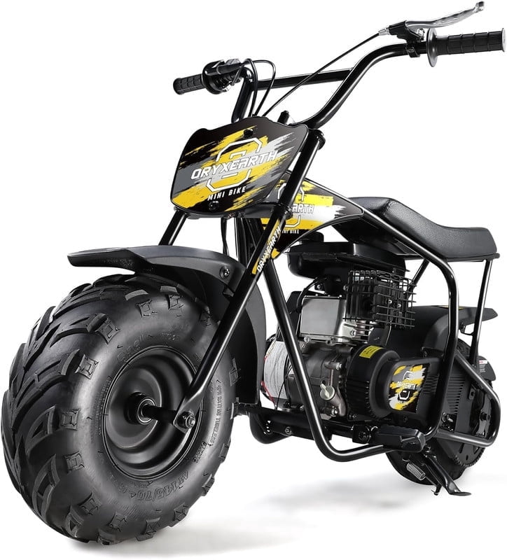 Oryxearth 105CC 4-Stroke Mini Bike for Kids & Adults, Gas Power Dirt ...