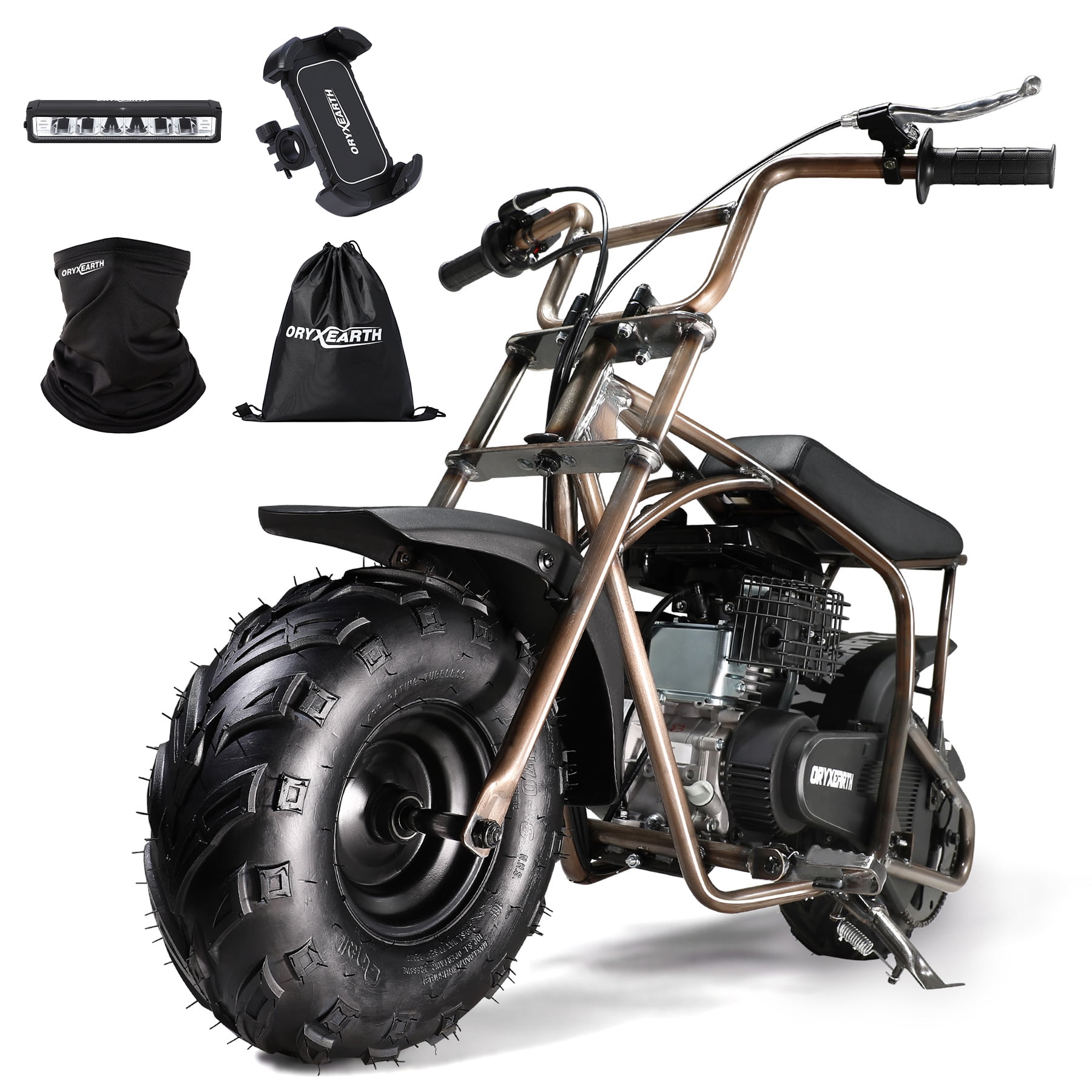 Oryxearth 105CC Upgrade 4-Stroke Mini Bike, Gas Powered Dirt Bike,Off ...