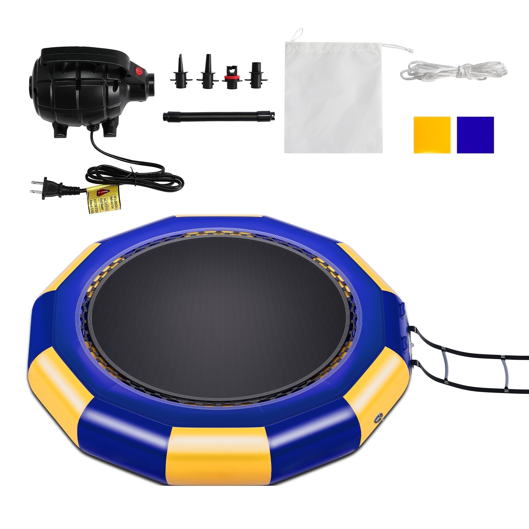 Oryxearth 10ft Water Trampoline for Adult, Inflatable Bounce Swim ...