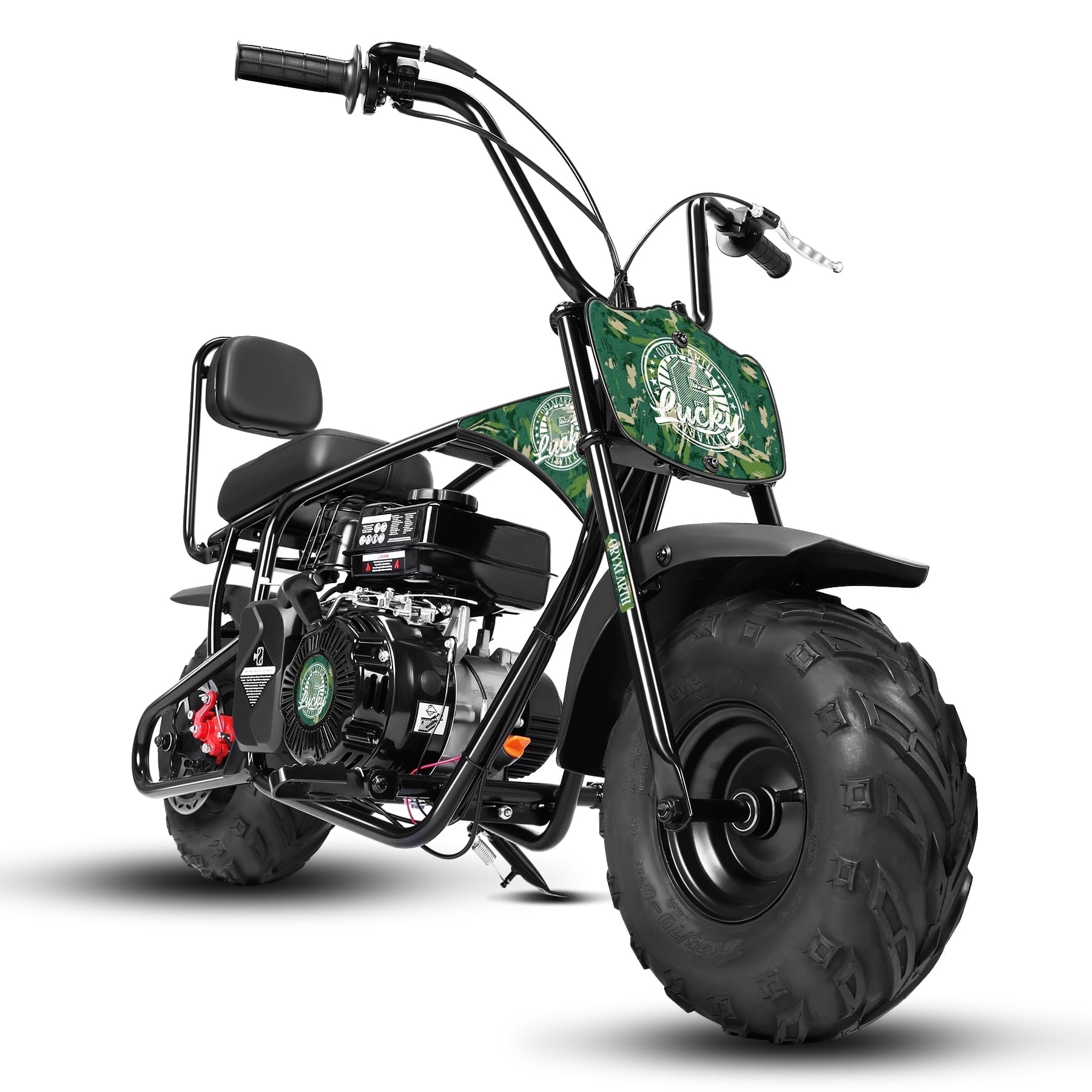 Oryxearth 99cc 4-Stroke Mini Dirt Bike, Gas Powered Off Road Trail, up to 24 mph, 0.47 gal ...