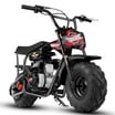 Coleman Powersports B200 196cc Gas Powered Mini Moto Bike, Black with Front End Suspension and ...
