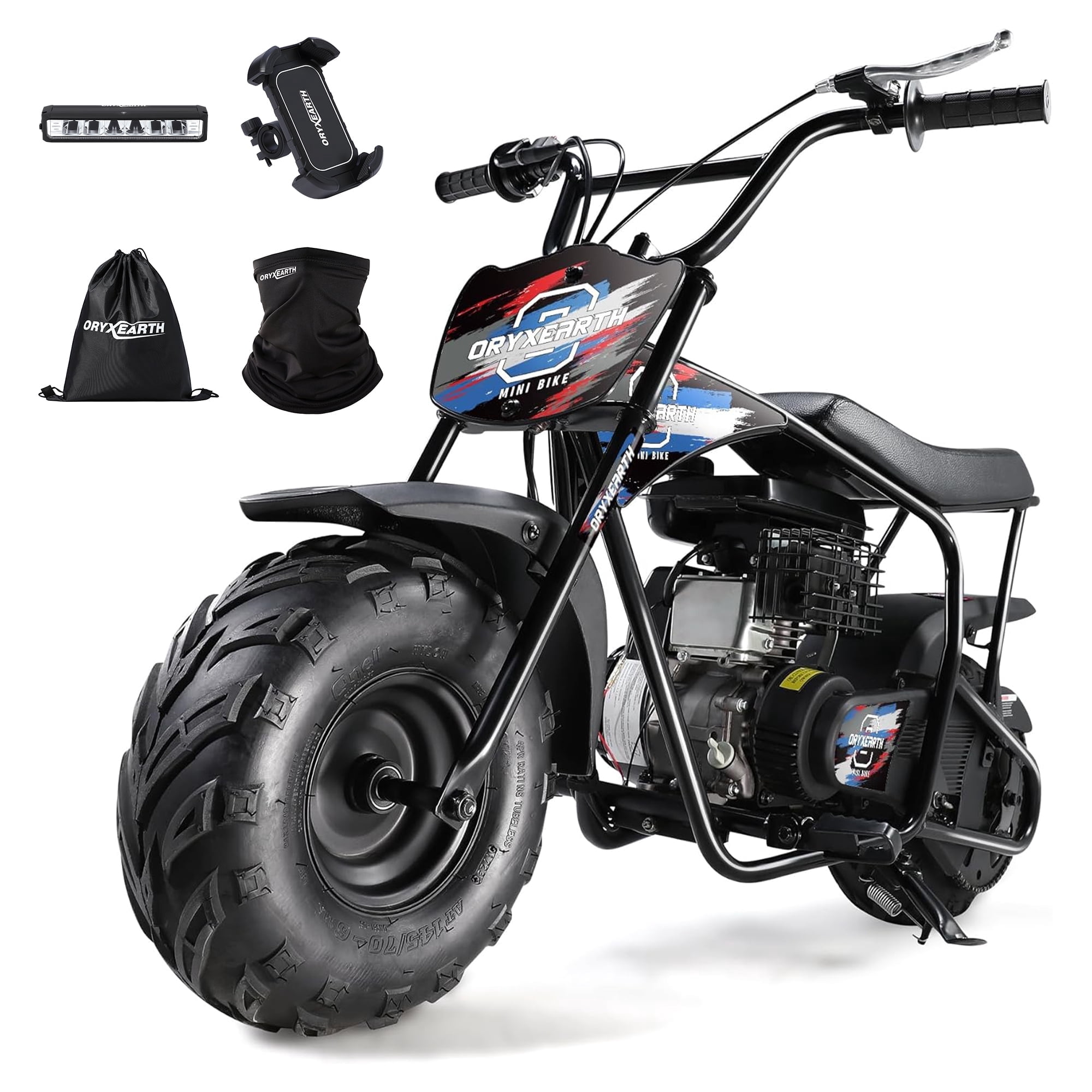 Oryxearth Gasoline Mini Bike for Kids & Adults, 105CC 4-Stroke Dirt ...