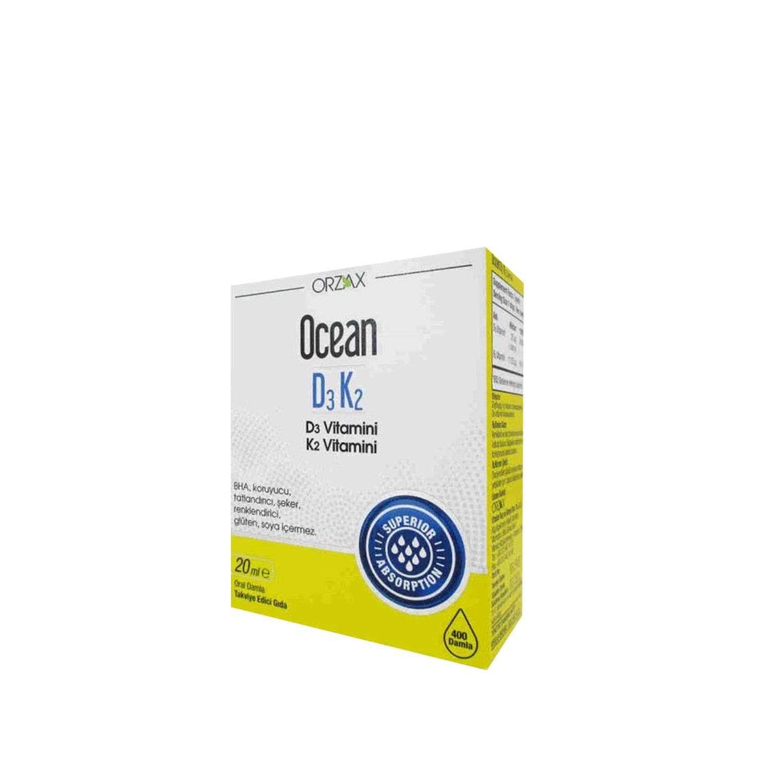 Orzax Ocean D3K2 Vitamin Drops 20 ml - Walmart.com
