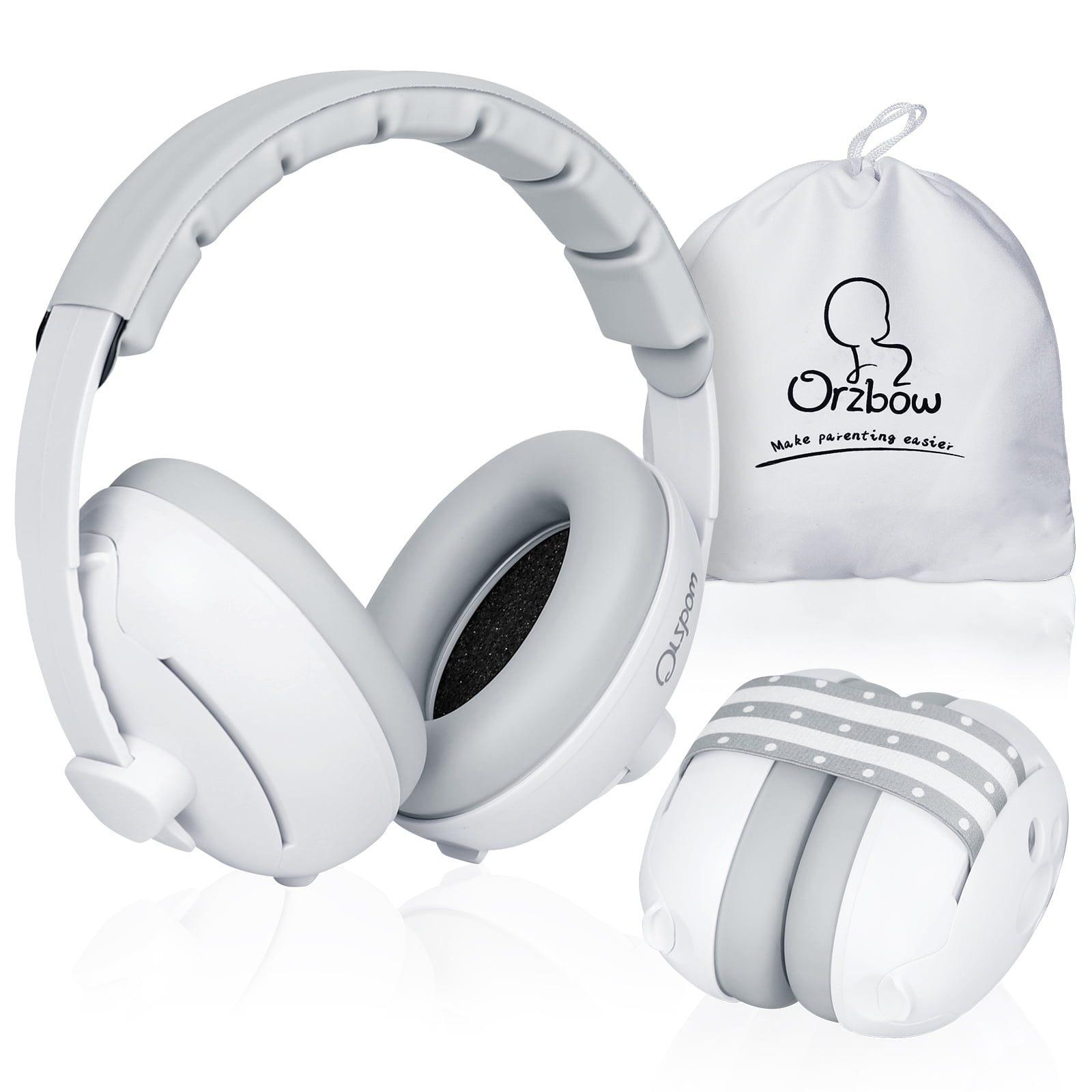 Orzbow 2-in-1 Baby Ear Muffs Noise Protection, Noise Cancelling ...