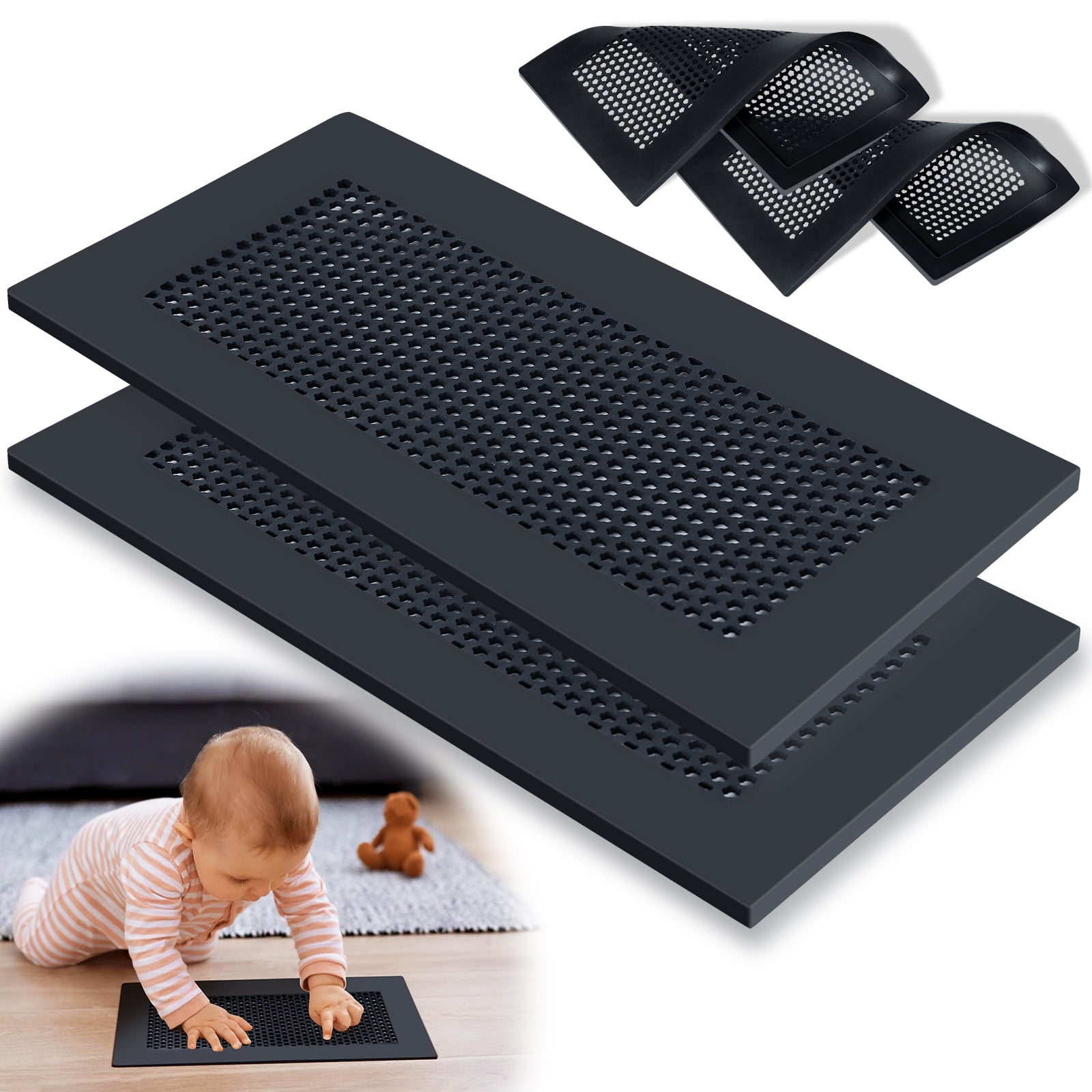 Orzbow Baby Proofing Soft Silicone Vent Cover for Home Wall/Ceiling ...