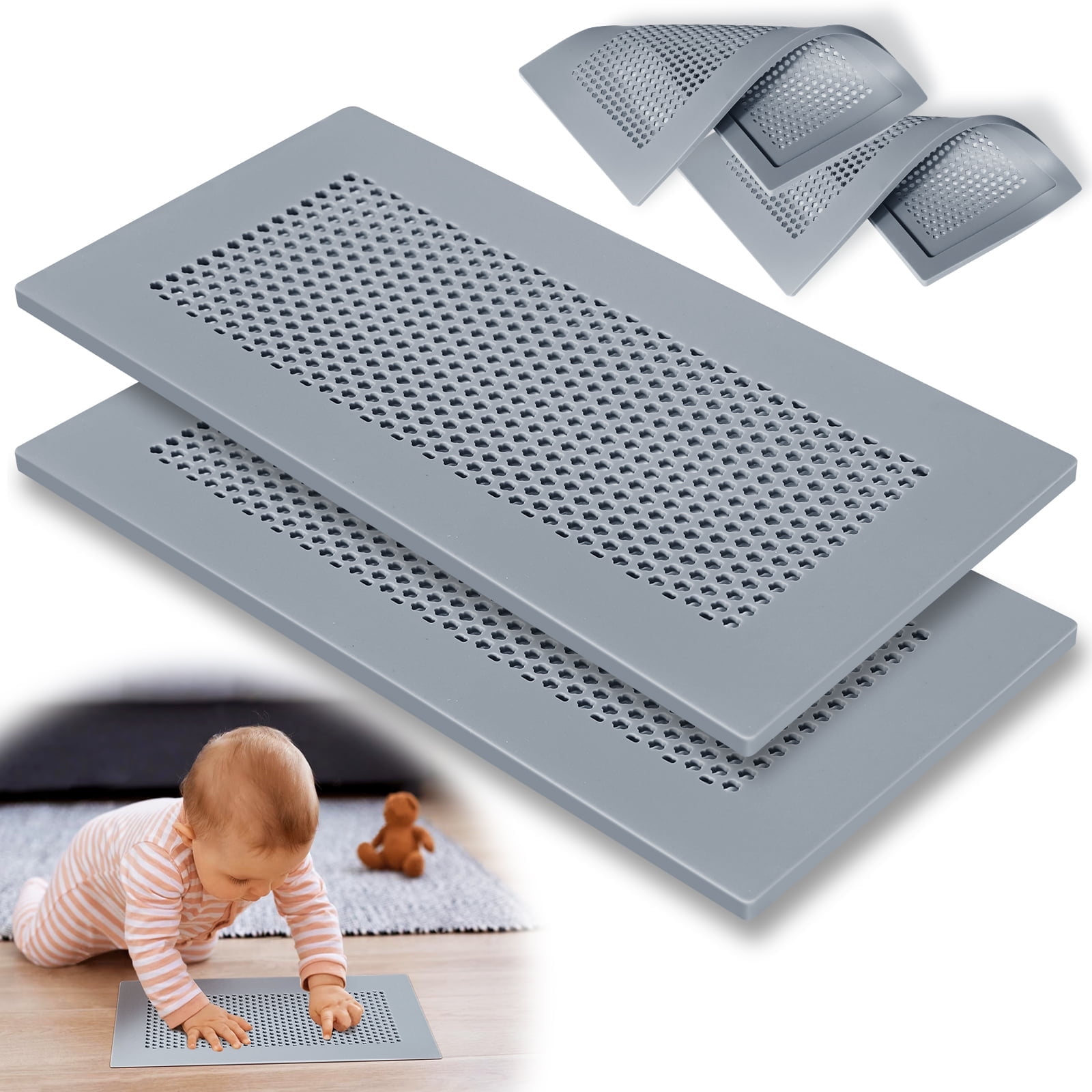 Orzbow Baby Proofing Soft Silicone Vent Cover for Home Wall/Ceiling ...