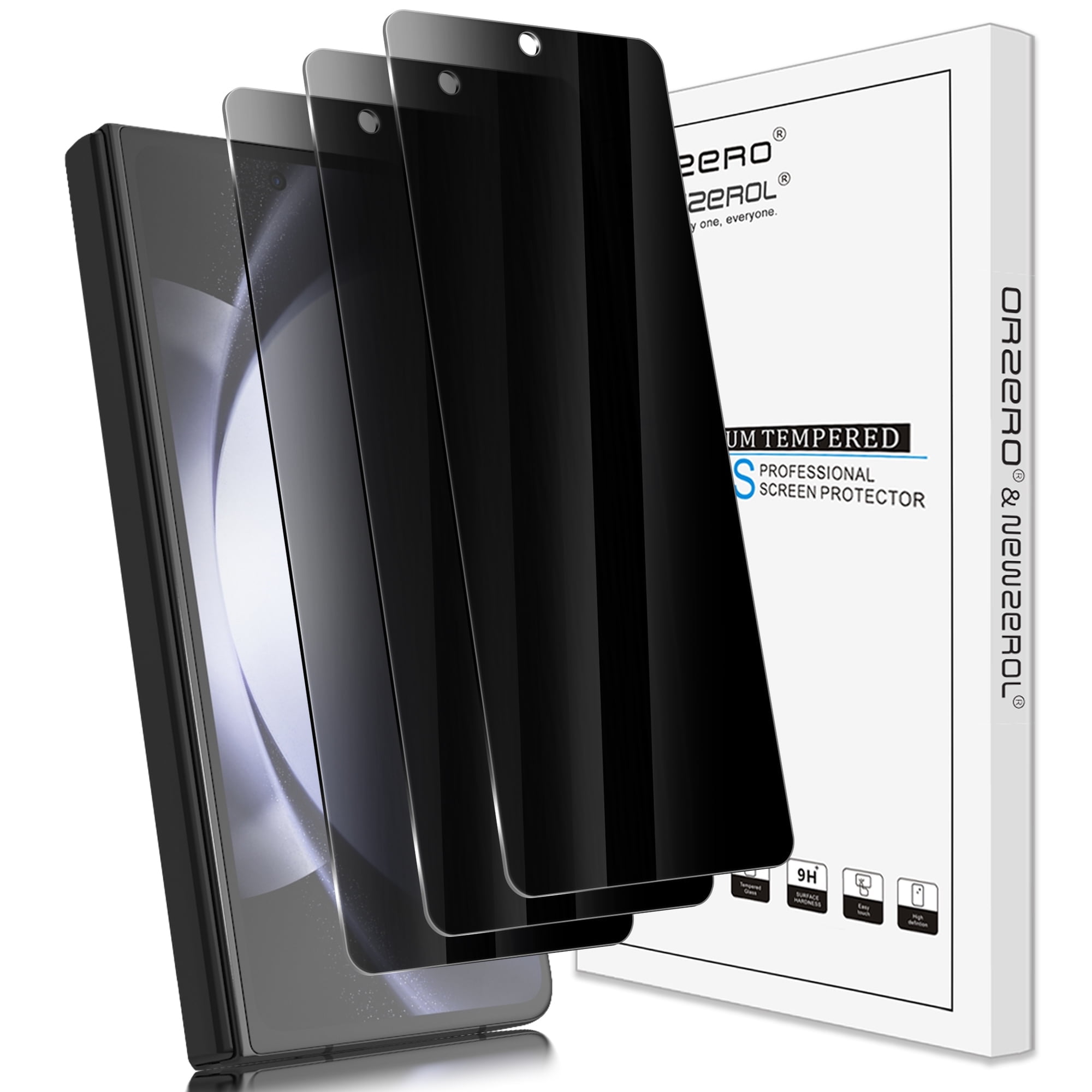 Orzero Privacy Tempered Glass Screen Protector, Anti-Scratch ...