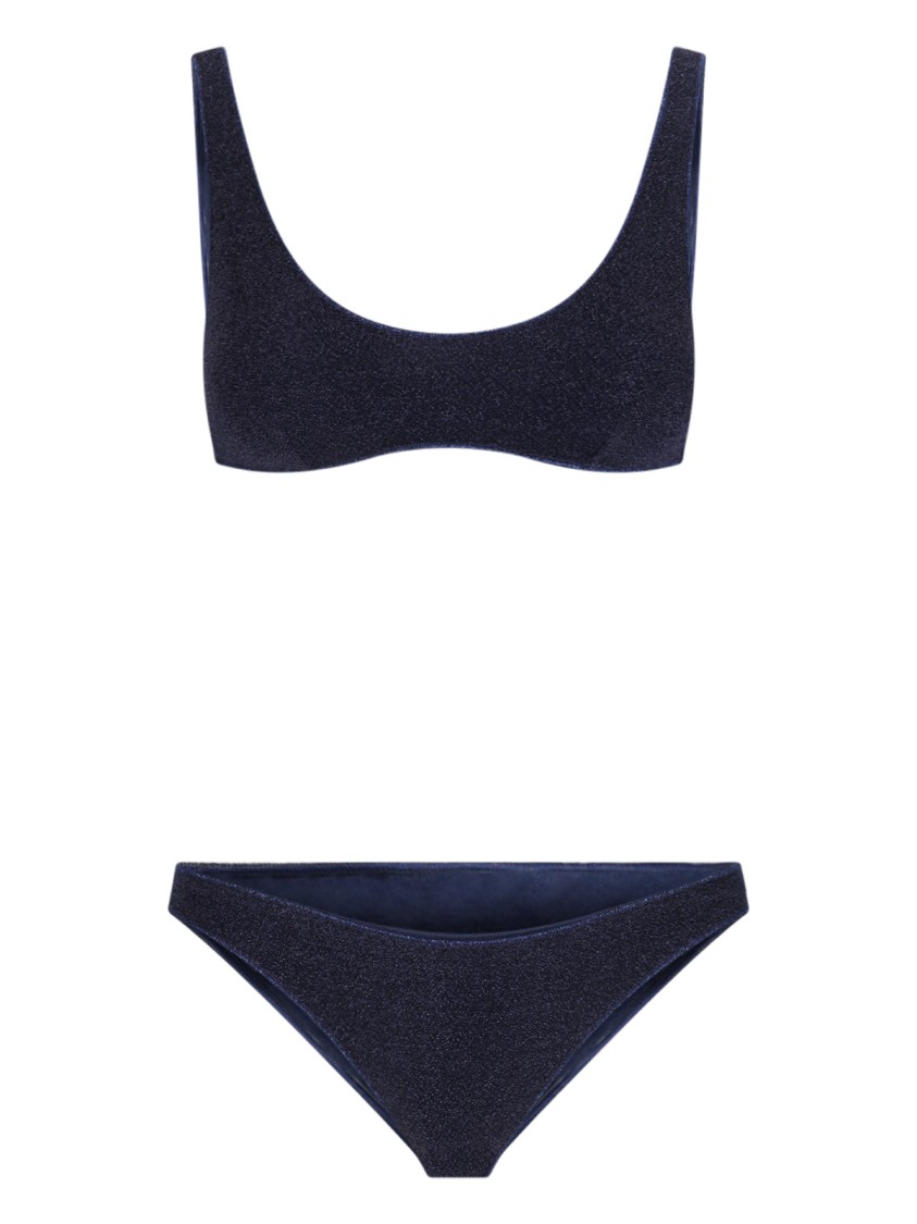 Oséree Glittery Night Blue Two-Piece Swimwear (Women's) - Walmart.com