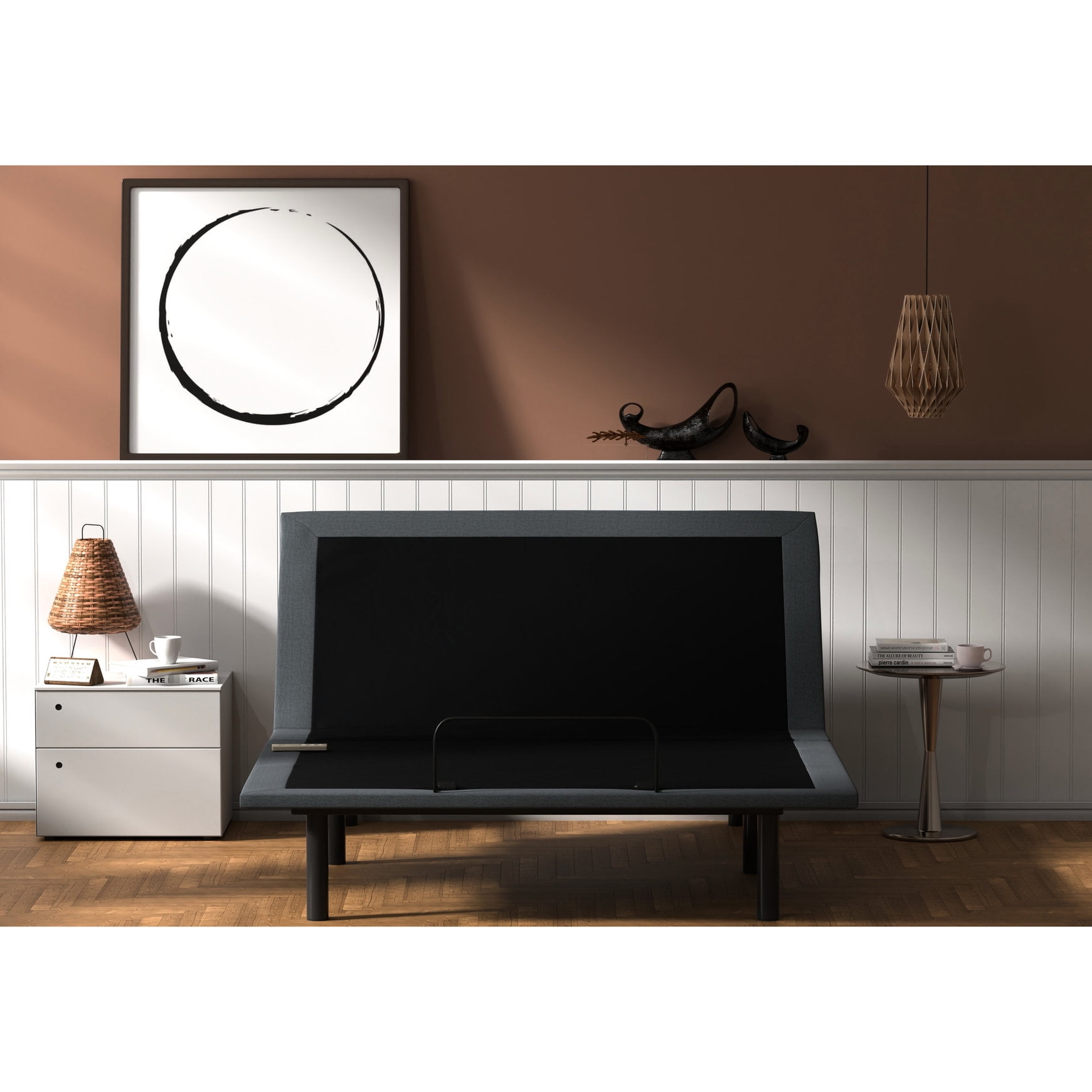 Os4 Adjustable Bed Base For King In Black And Grey, Head Foot Position ...