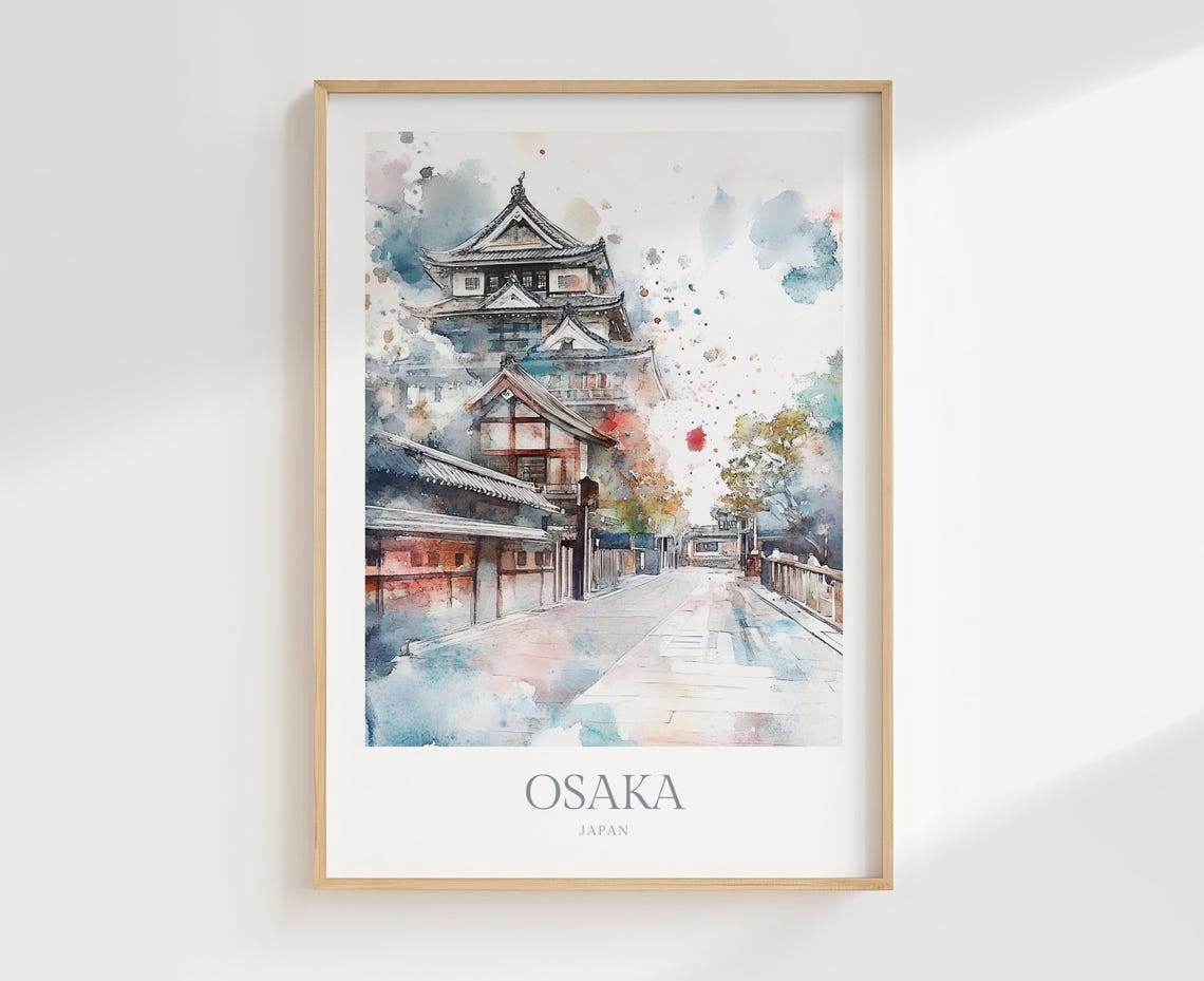 Osaka Wall Art Design2 Poster Home Decor Japan Design2 Poster, Unframed ...