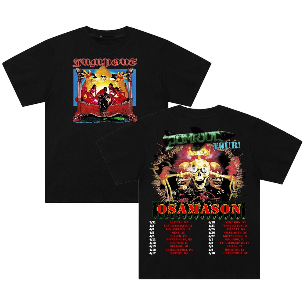 OsamaSon Jump Out Tour 2025 T-shirt Crewneck Short Sleeve Cotton Tee ...