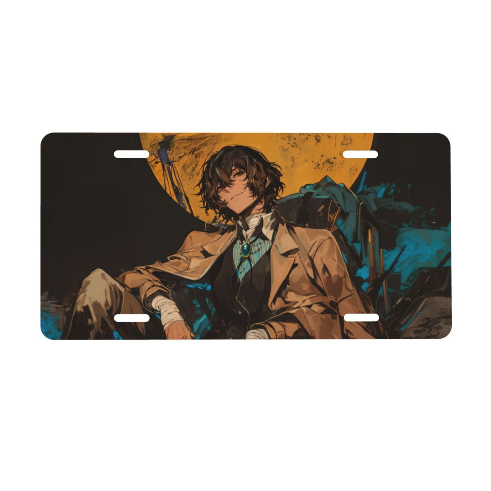 Osamu Dazai Bungo Stray Dogs License Plate, Car Front License Plates ...
