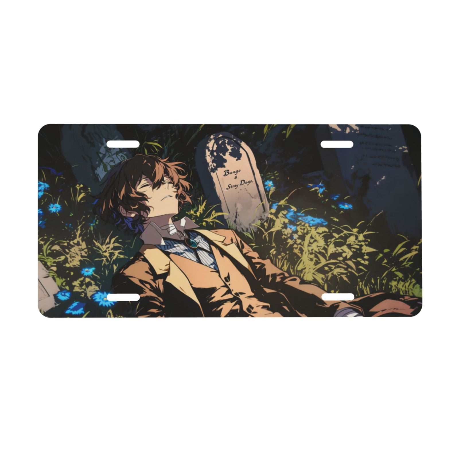 Osamu Dazai Bungo Stray Dogs License Plate, Car Front License Plates ...