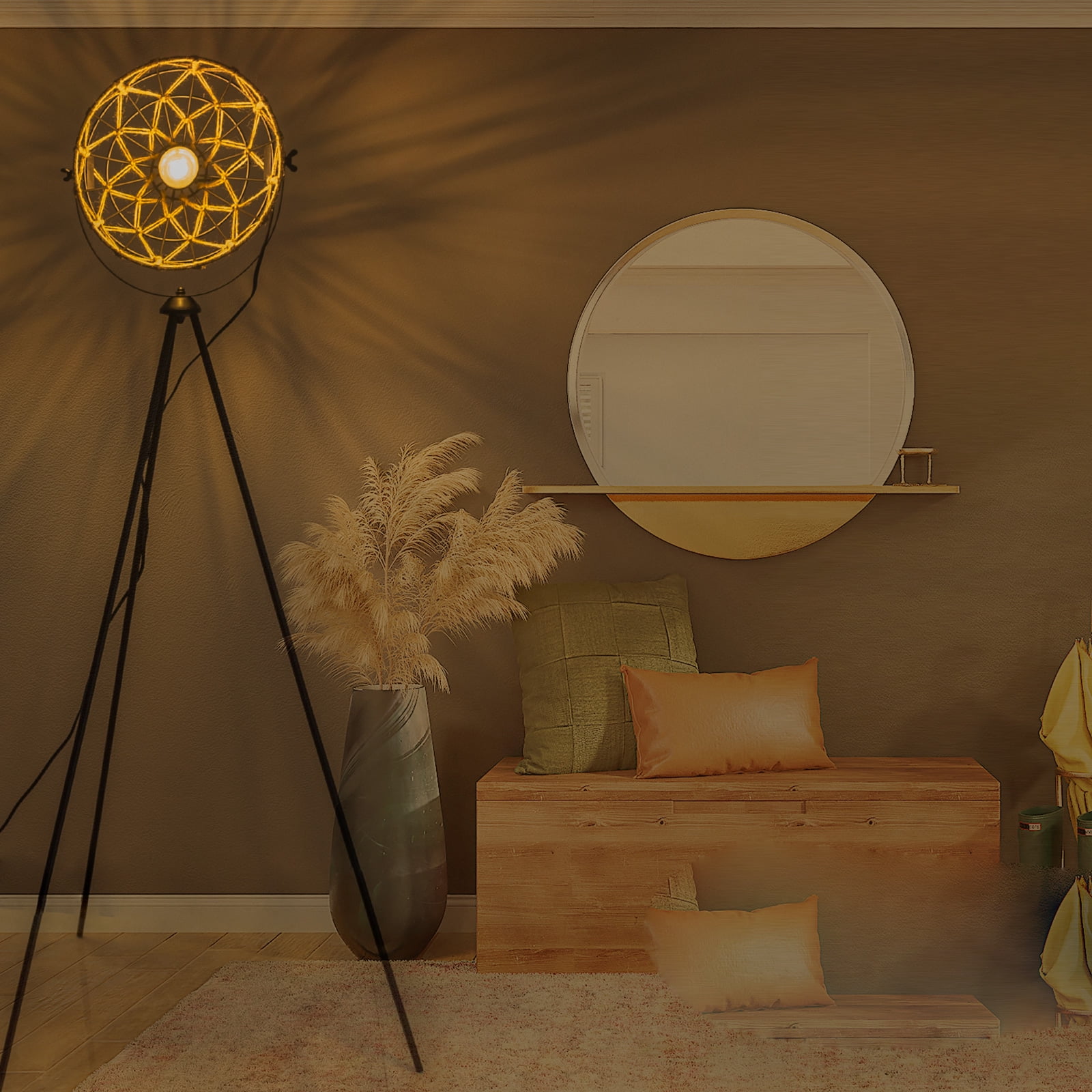 Osasy Farmhouse Rustic Country Cottage Mid-Century Standing Reading ...