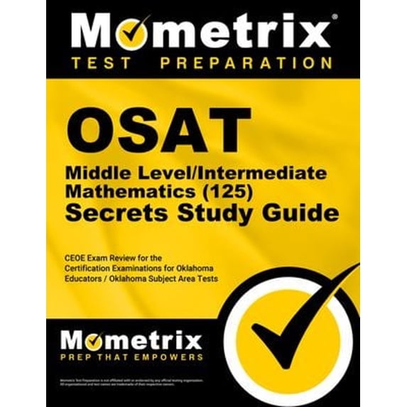Pre-Owned Osat Middle Level/Intermediate Mathematics 125 Secrets ISBN ...