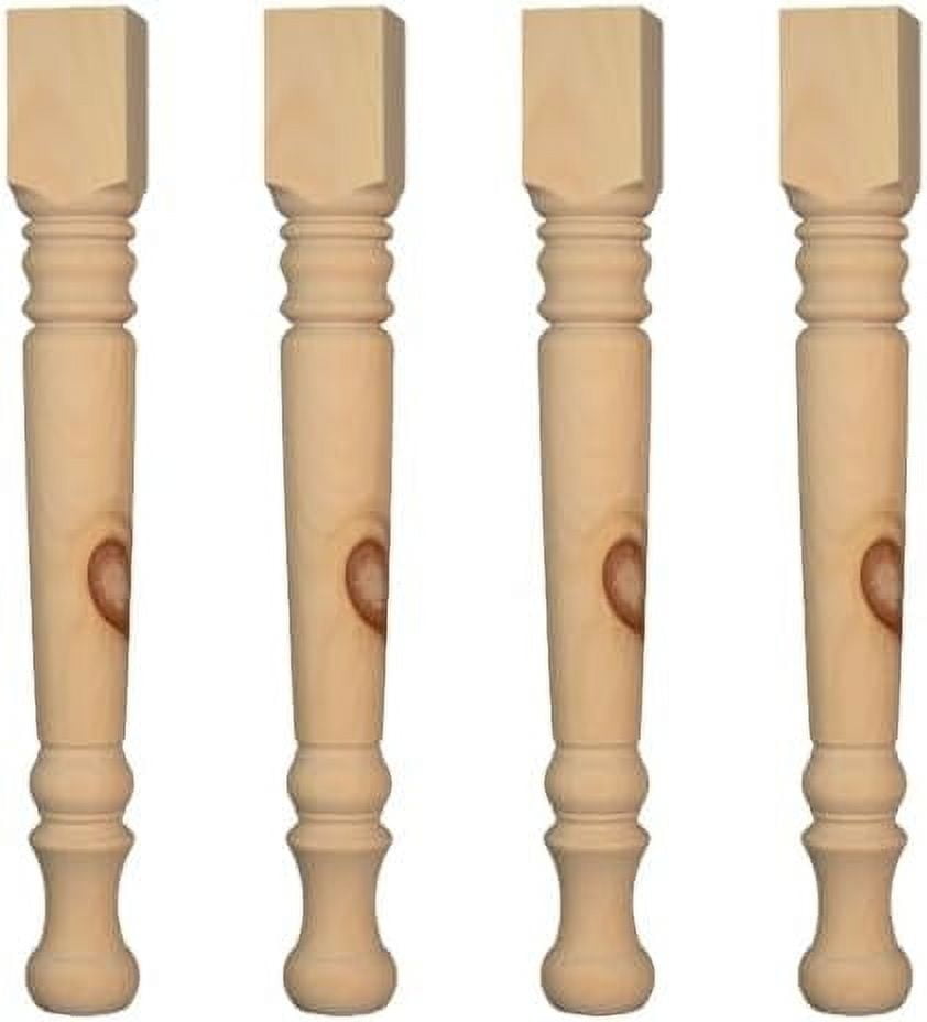 Osborne Husky Farm Dining Table Legs in Knotty Pine (Set of Four ...