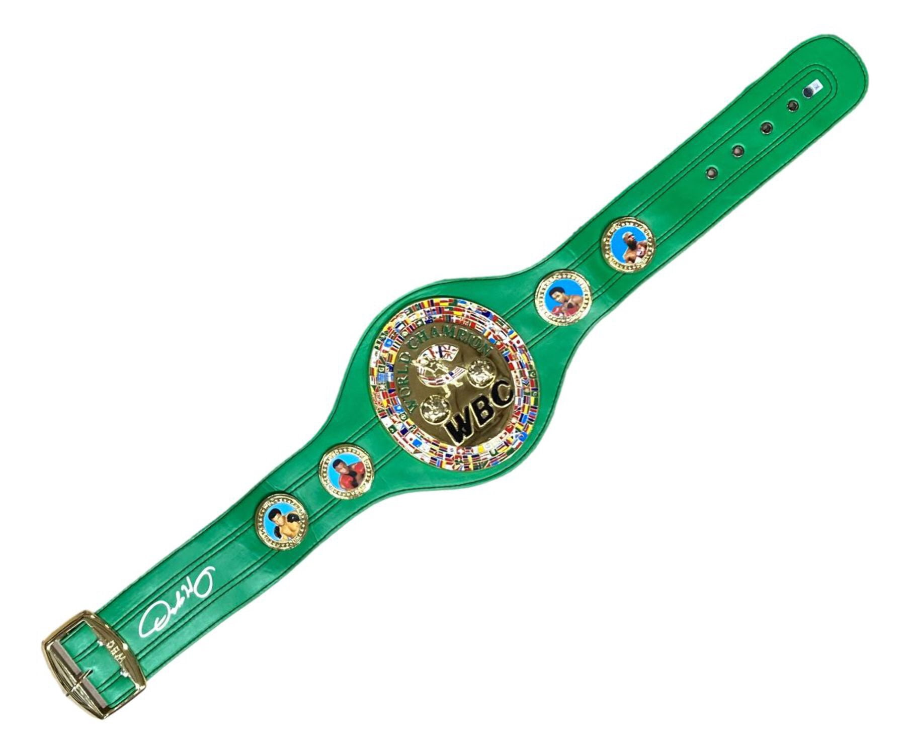 Oscar De La Hoya Signed Full Size Replica Boxing Championship Belt BAS ...