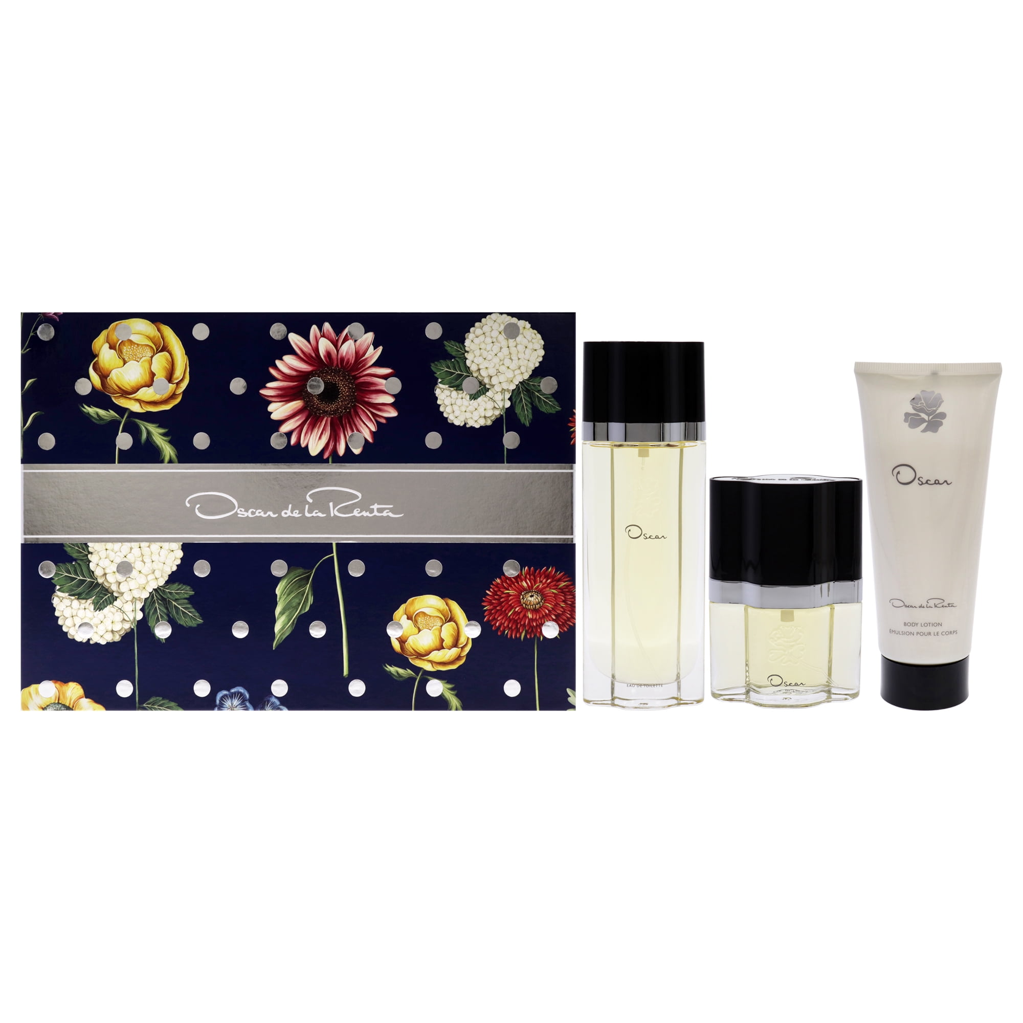 Oscar De La Renta 3 Pc Beautiful Gift Set: 3.4oz EDT Spray, 1oz EDT Spray, 3.4oz Body Lotion ...