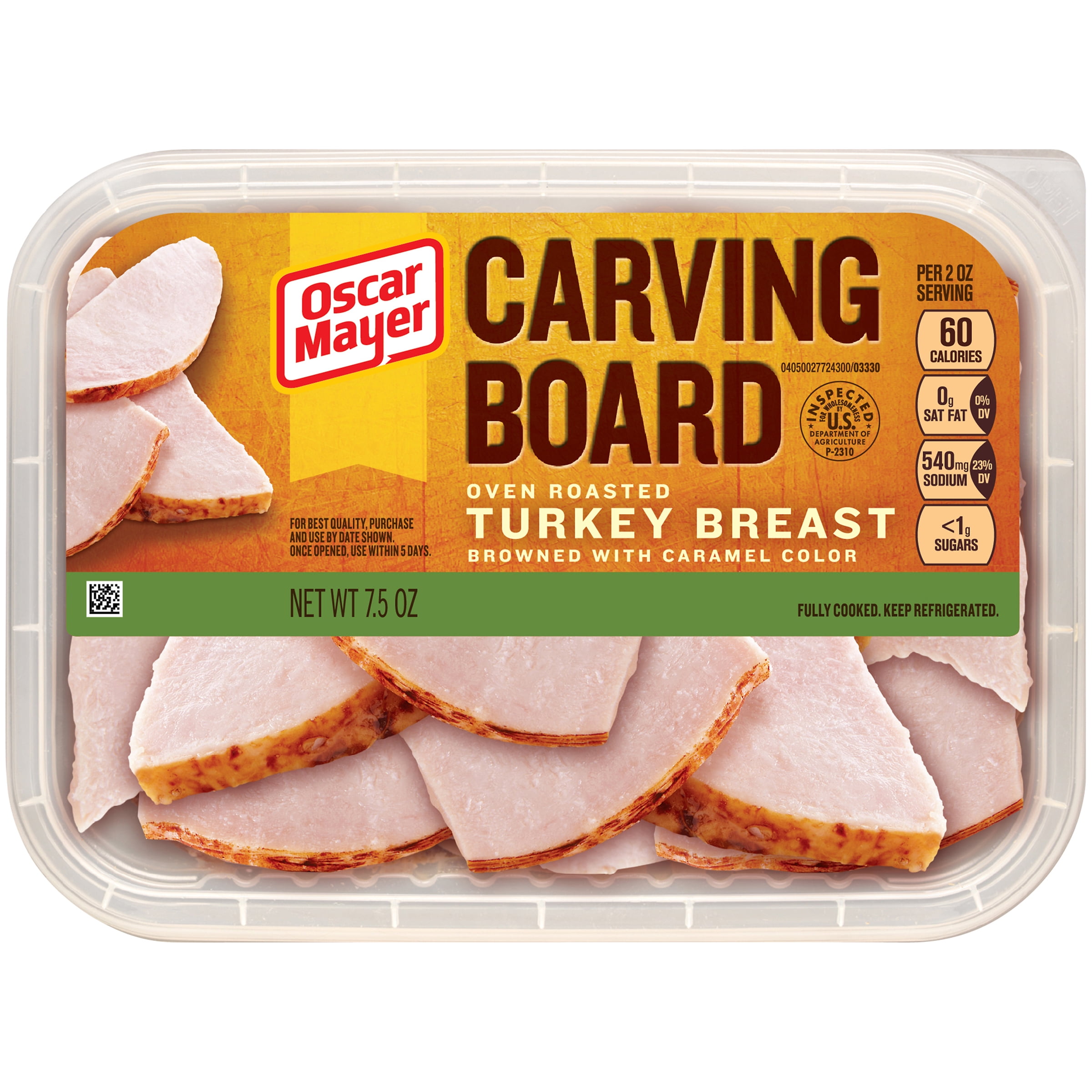 Oscar Mayer Carving Board Oven Roasted Sliced Turkey Breast Deli Lunch ...