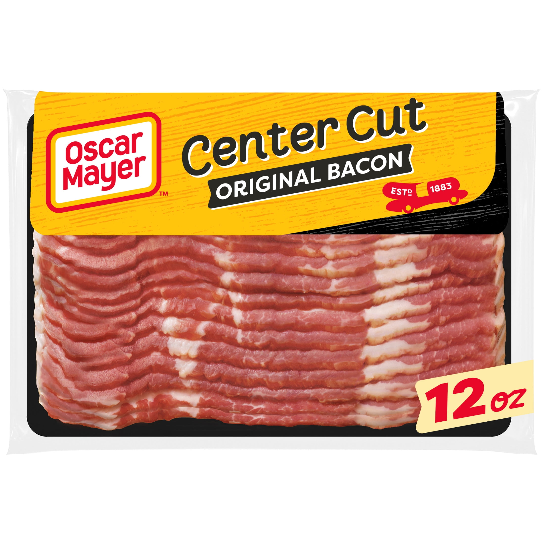 Oscar Mayer Original Center Cut Bacon, for a Low Carb Lifestyle, 12 oz ...