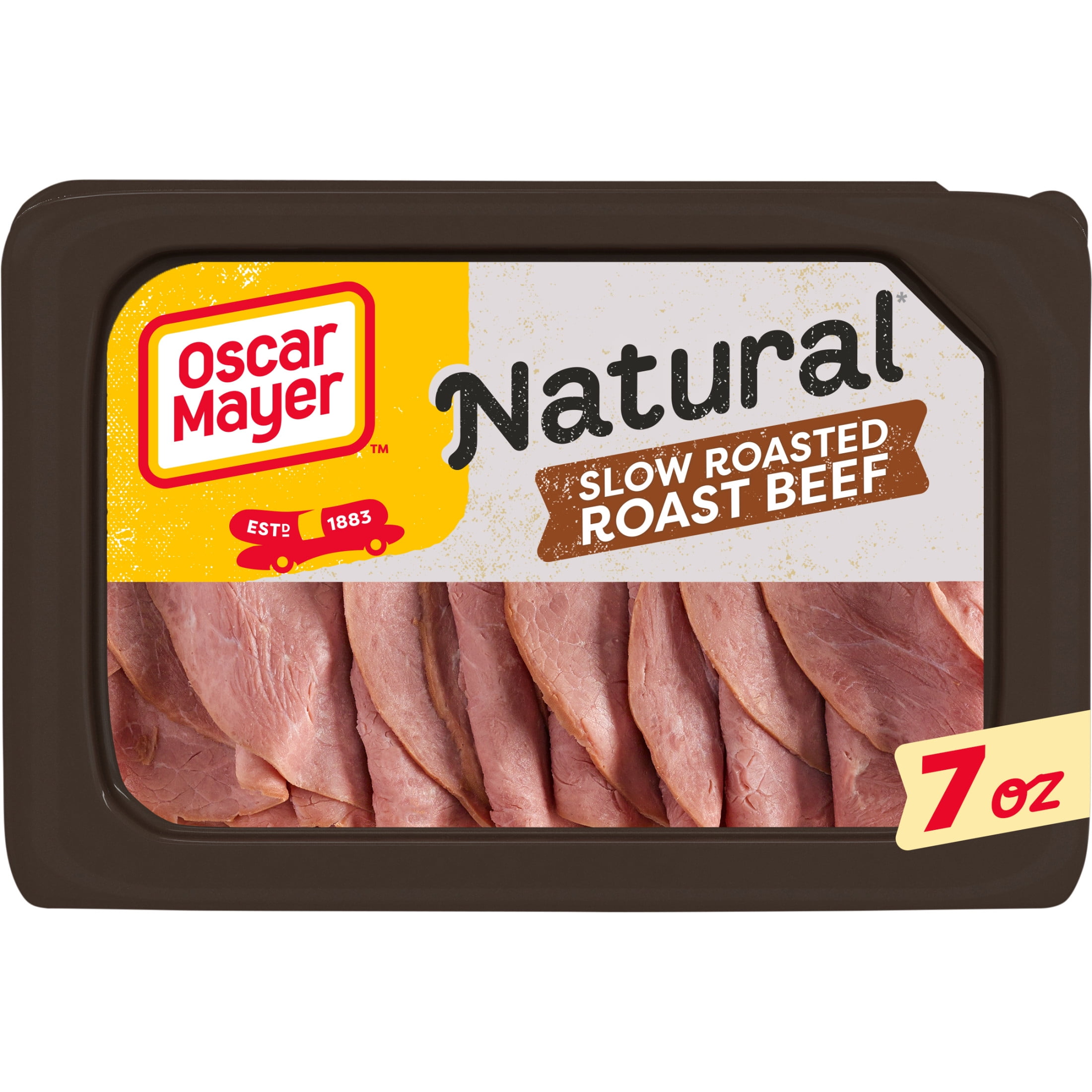 Oscar Mayer Natural Slow Roasted Roast Beef Deli Lunch Meat, 7 oz ...