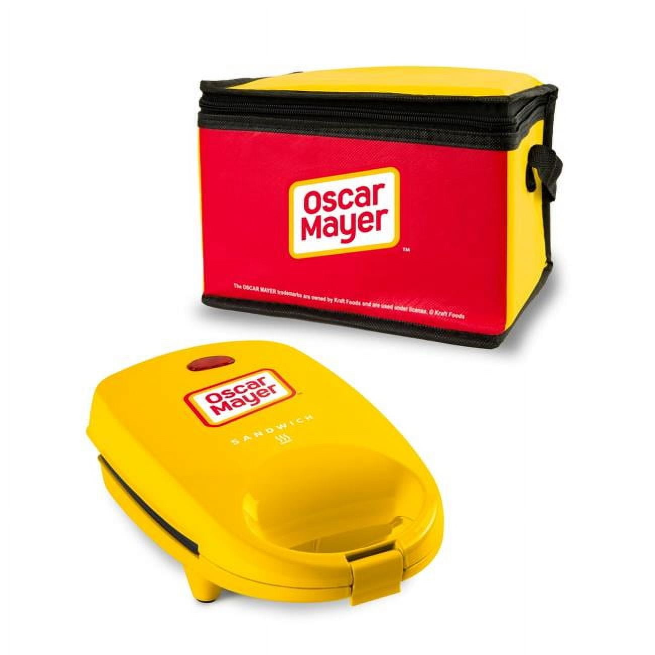 Oscar Mayer OMBCSNDM5YW Sandwich Maker with Beverage Cooler Bag, Yellow ...