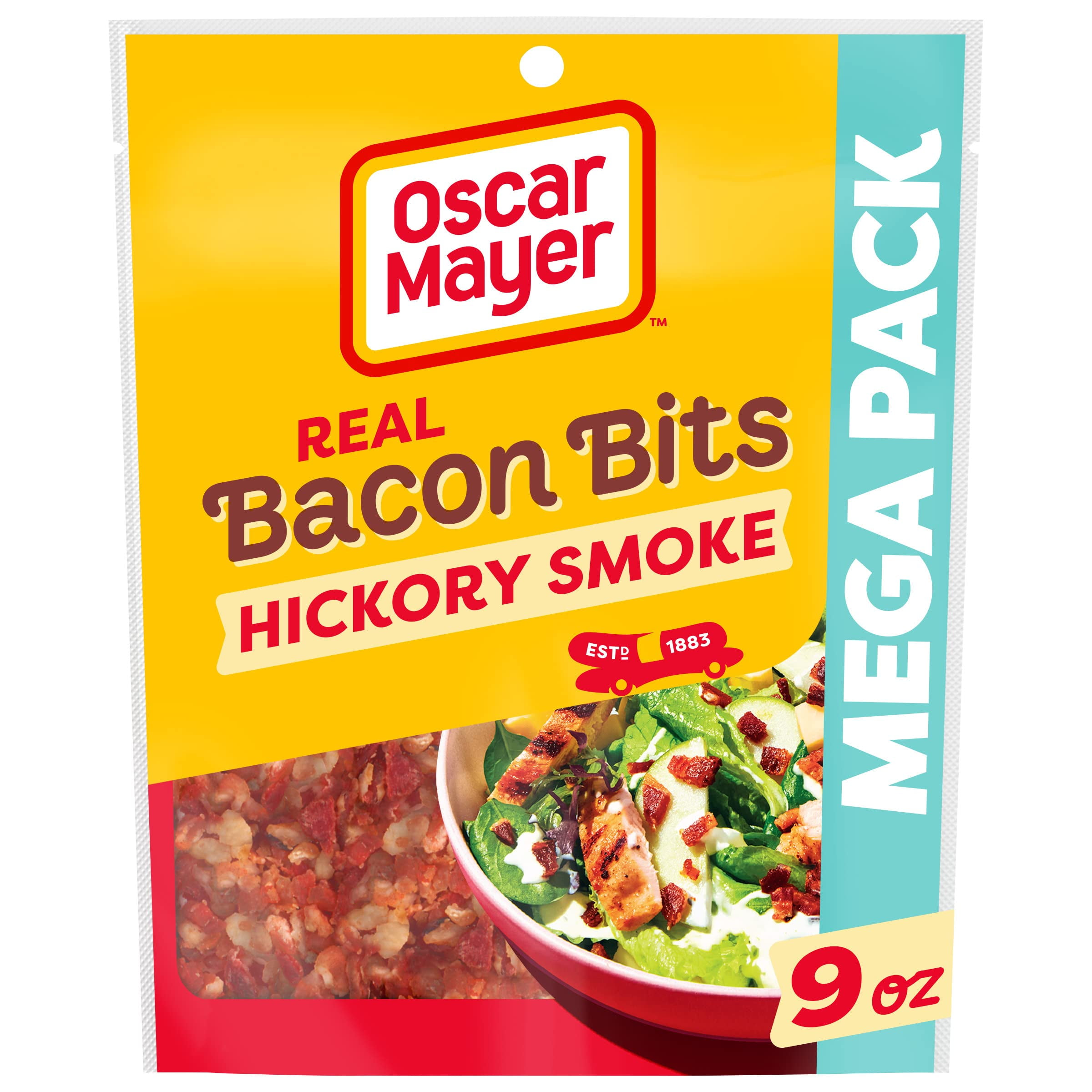 Oscar Mayer Real Bacon Bits Mega Pack (9 Oz Bag, 2-2.5 Cups Of Bacon ...