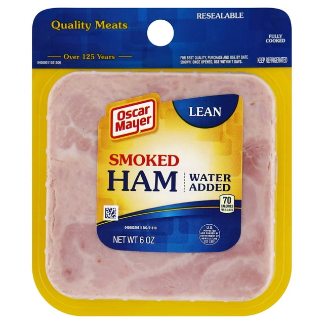 Oscar Mayer Square Sliced Cooked Smoked Ham, 6 Ounce -- 9 per case ...